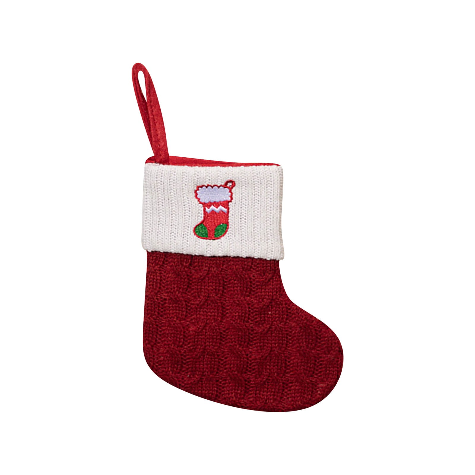 JIhuahe Christmas Socks Candy Boots with Small Bells, 26 Letter Knit ...