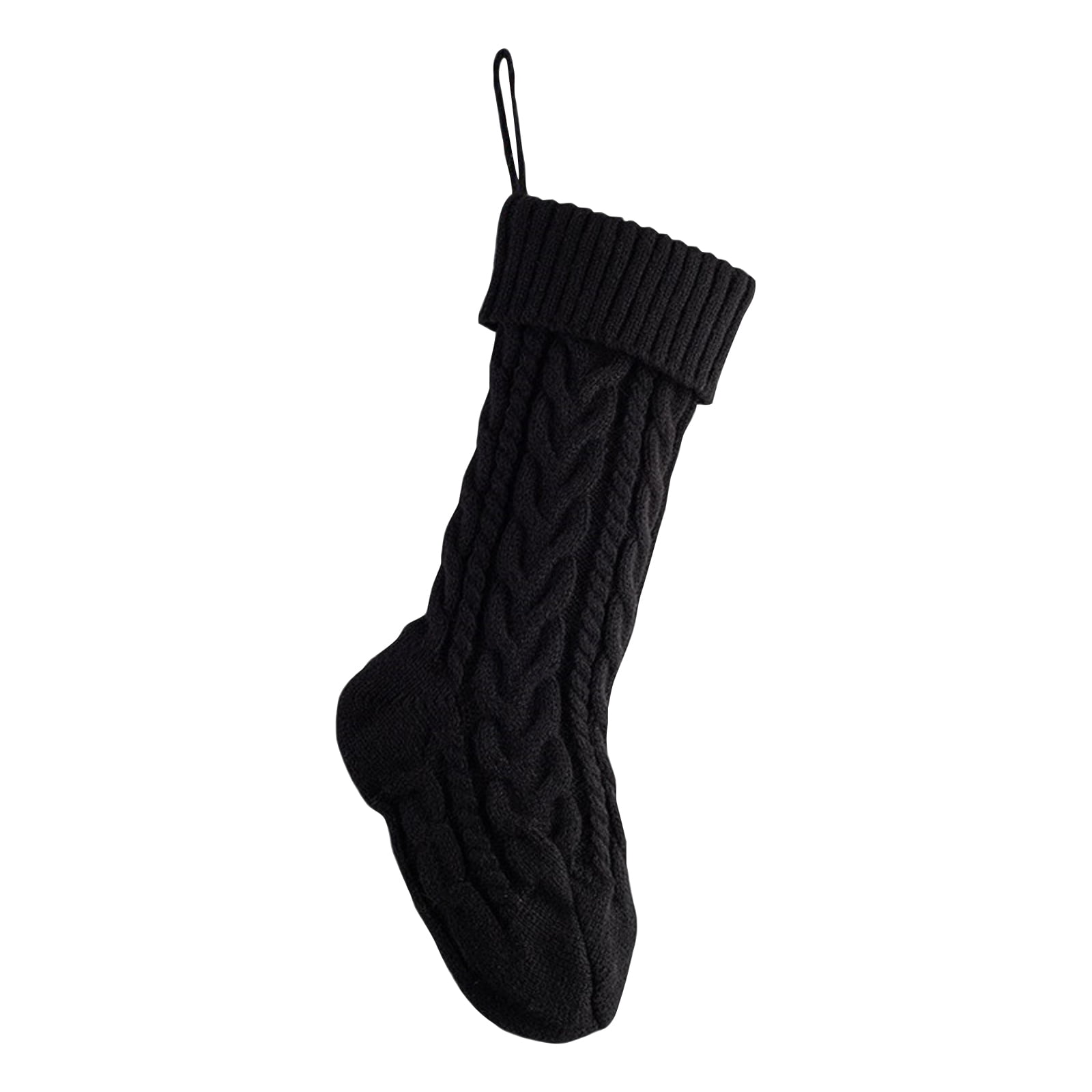 JIhuahe Cute Christmas Stocking with Solid Color and Dough Twists ...