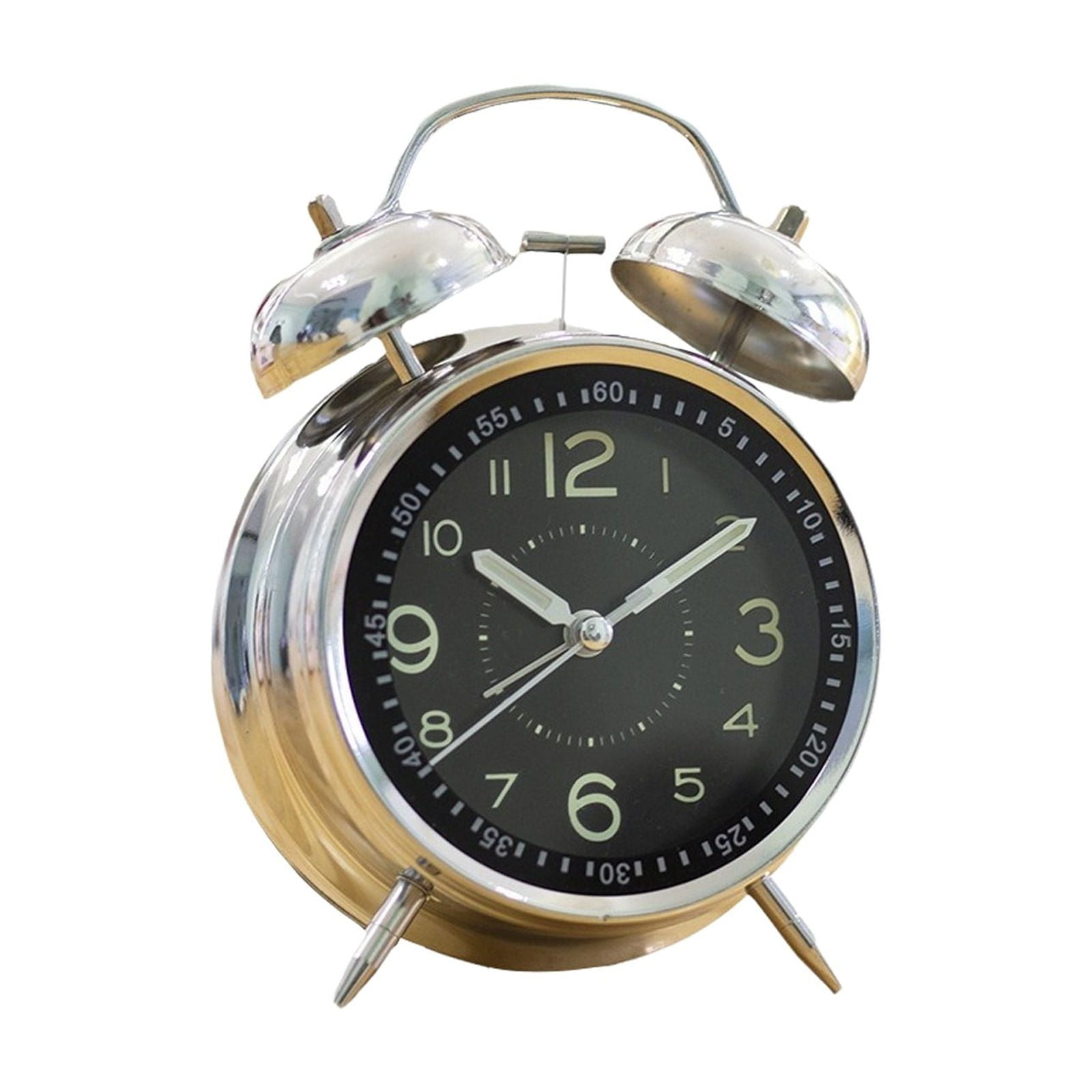 JIhuahe Extra Loud Twin Bell Metal Alarm Clock for Heavy Sleepers ...