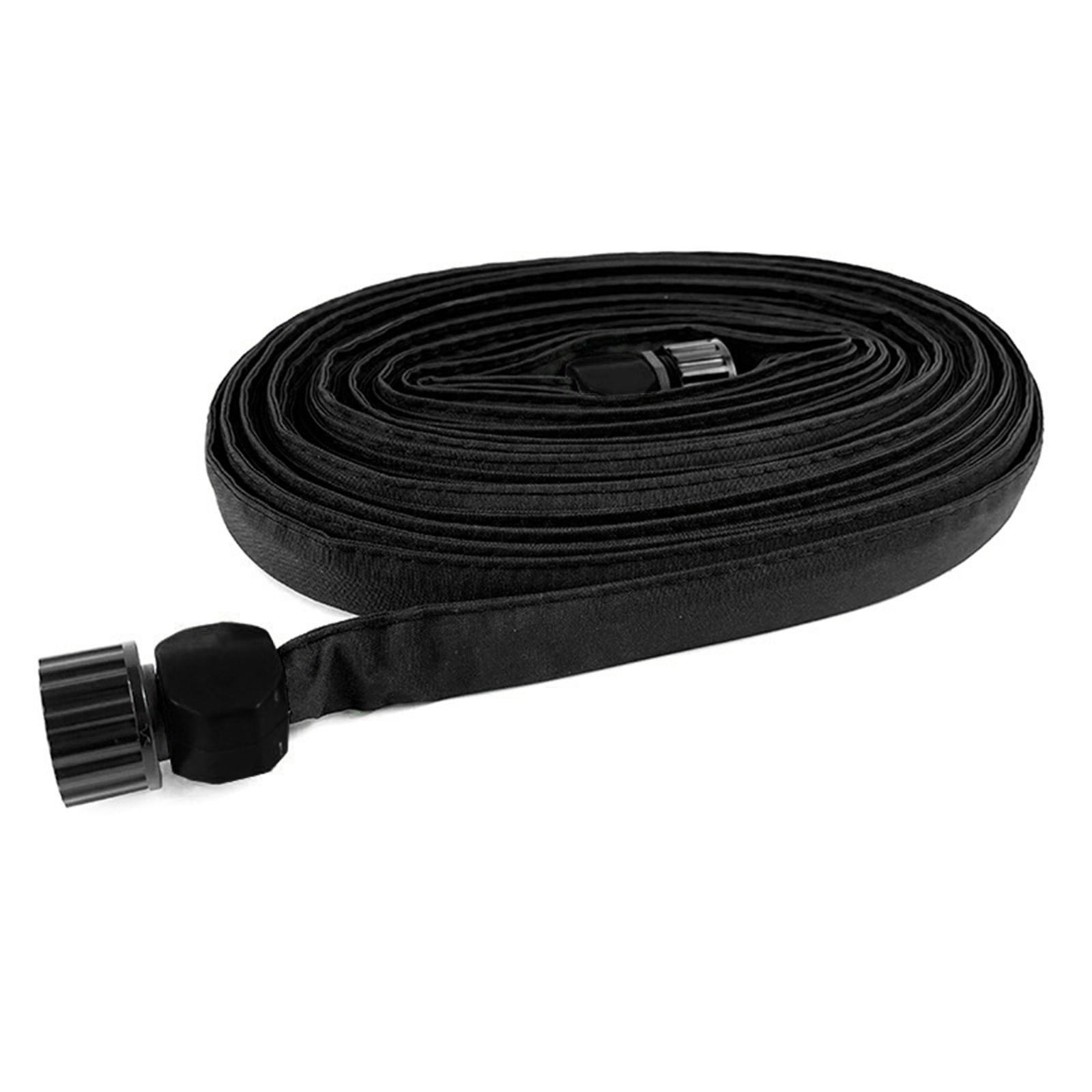 JIhuahe Flat Weave Soaker Hose 50 ft, Expandable Garden Irrigation Hose ...