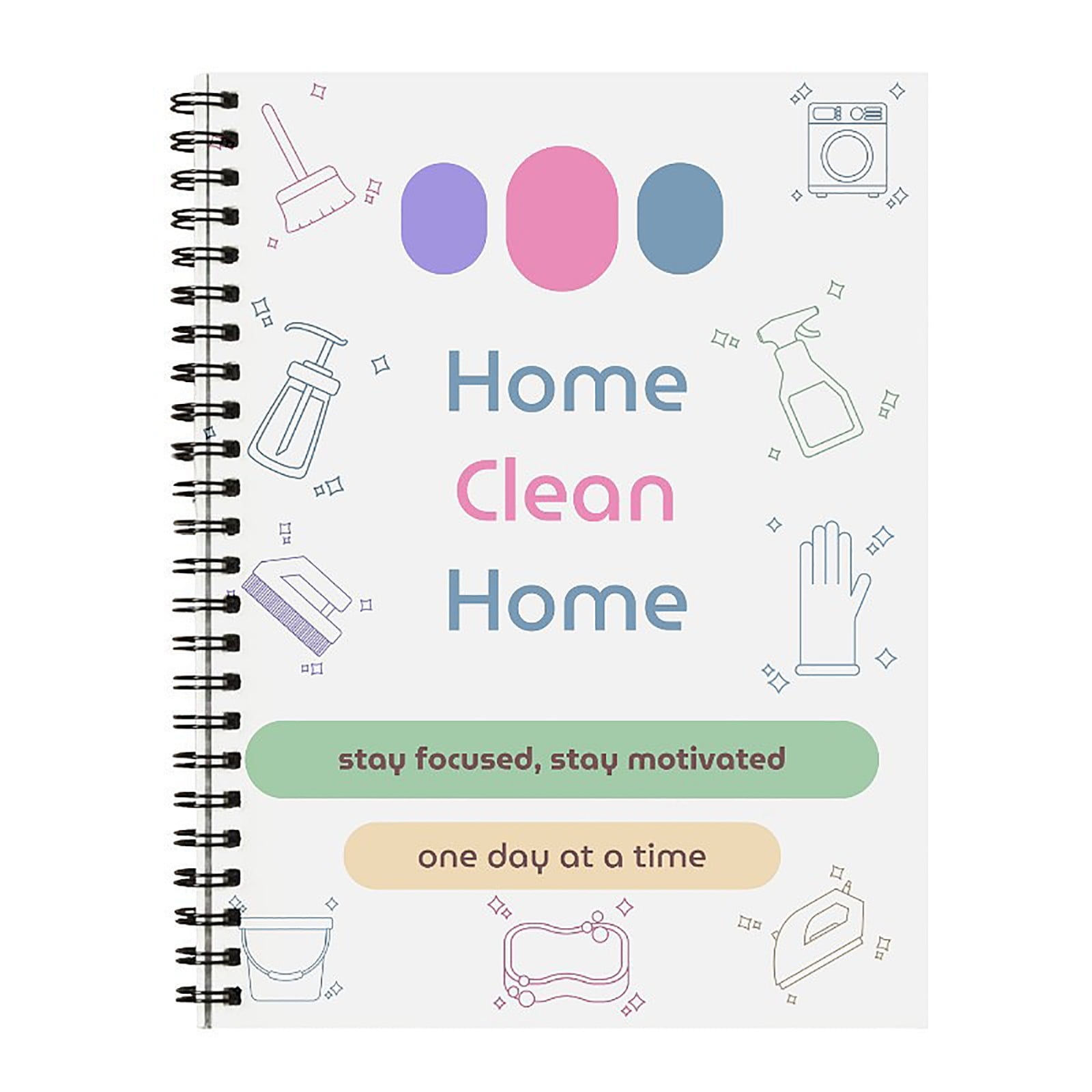 JIhuahe Home Cleaning Planner Notebook - Task Management Journal for ...