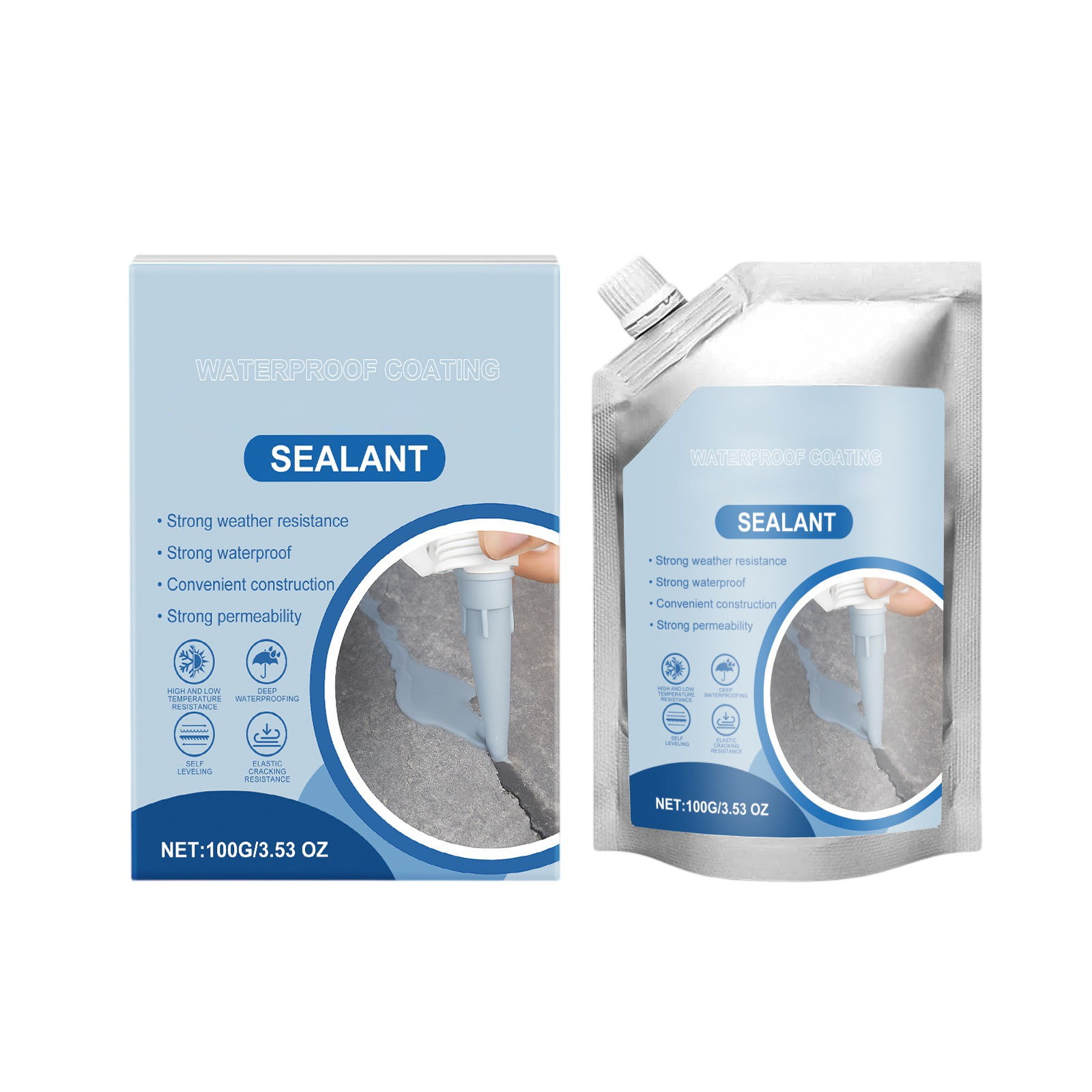 JIhuahe Self-Leveling Building Sealant, Waterproofing Aid for Multiple ...