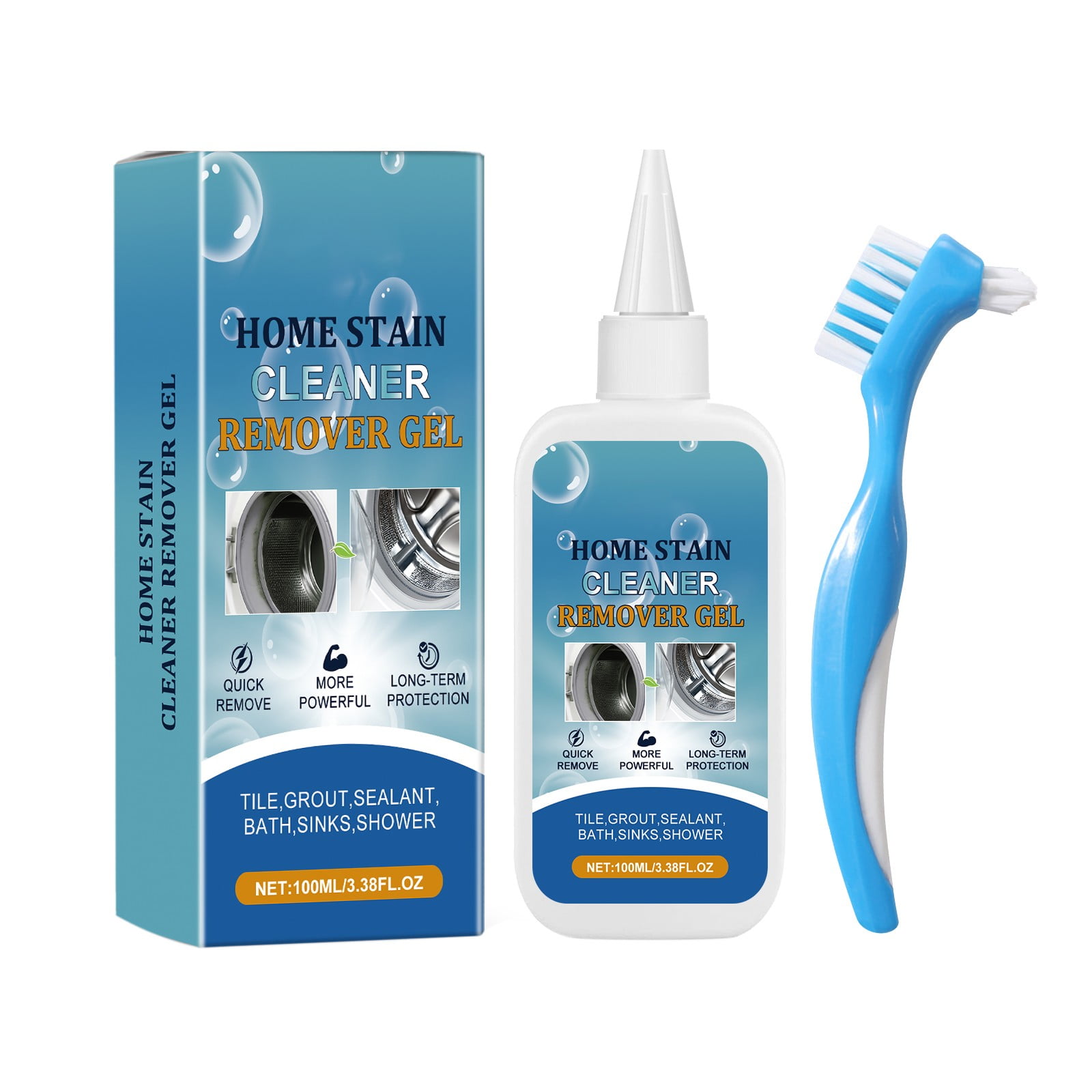 JIhuahe Tile & Grout Stain Removal Gel with Precision Nozzle - Deep ...