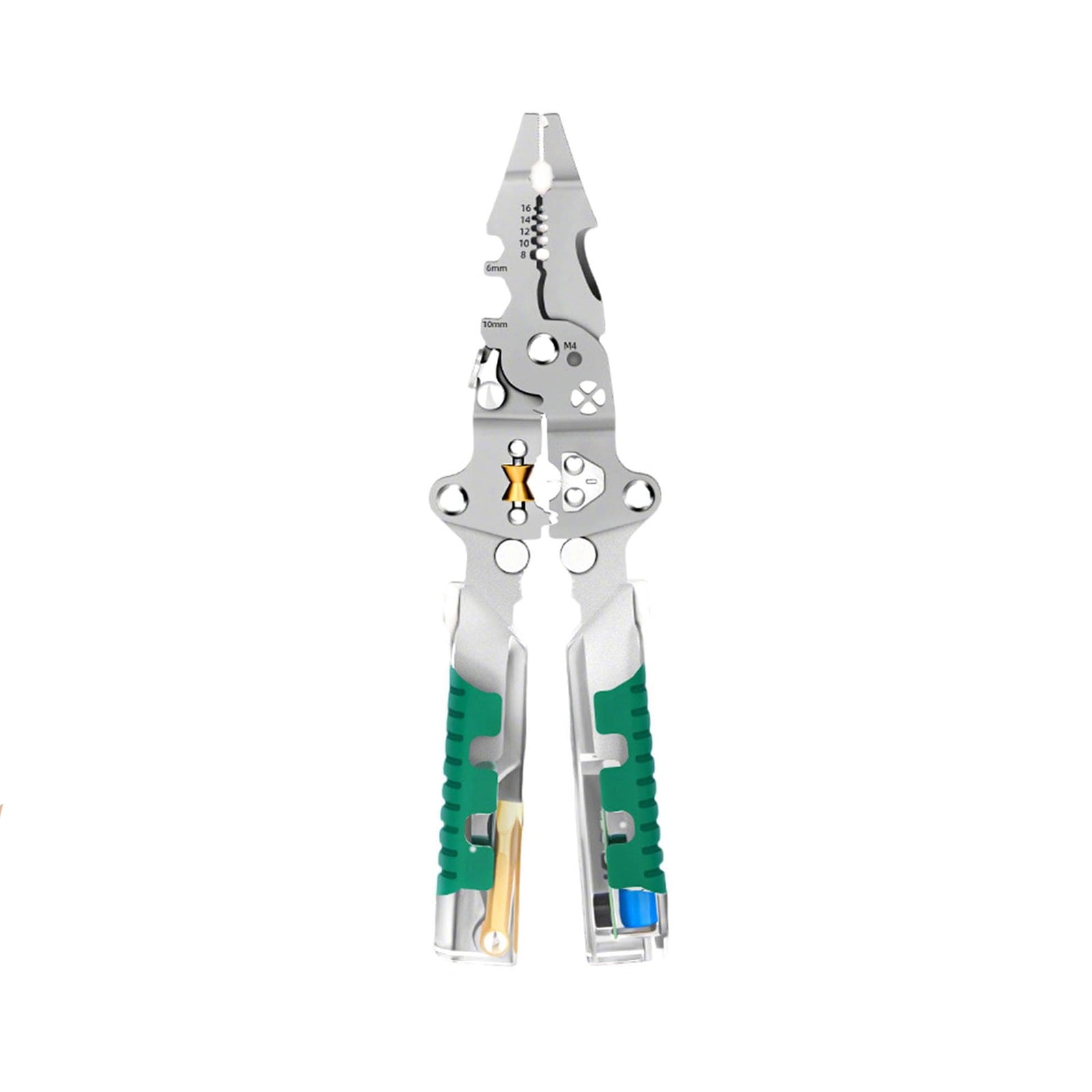 JIhuahe Upgraded Multifunction Electrician's Pliers, Folding ...