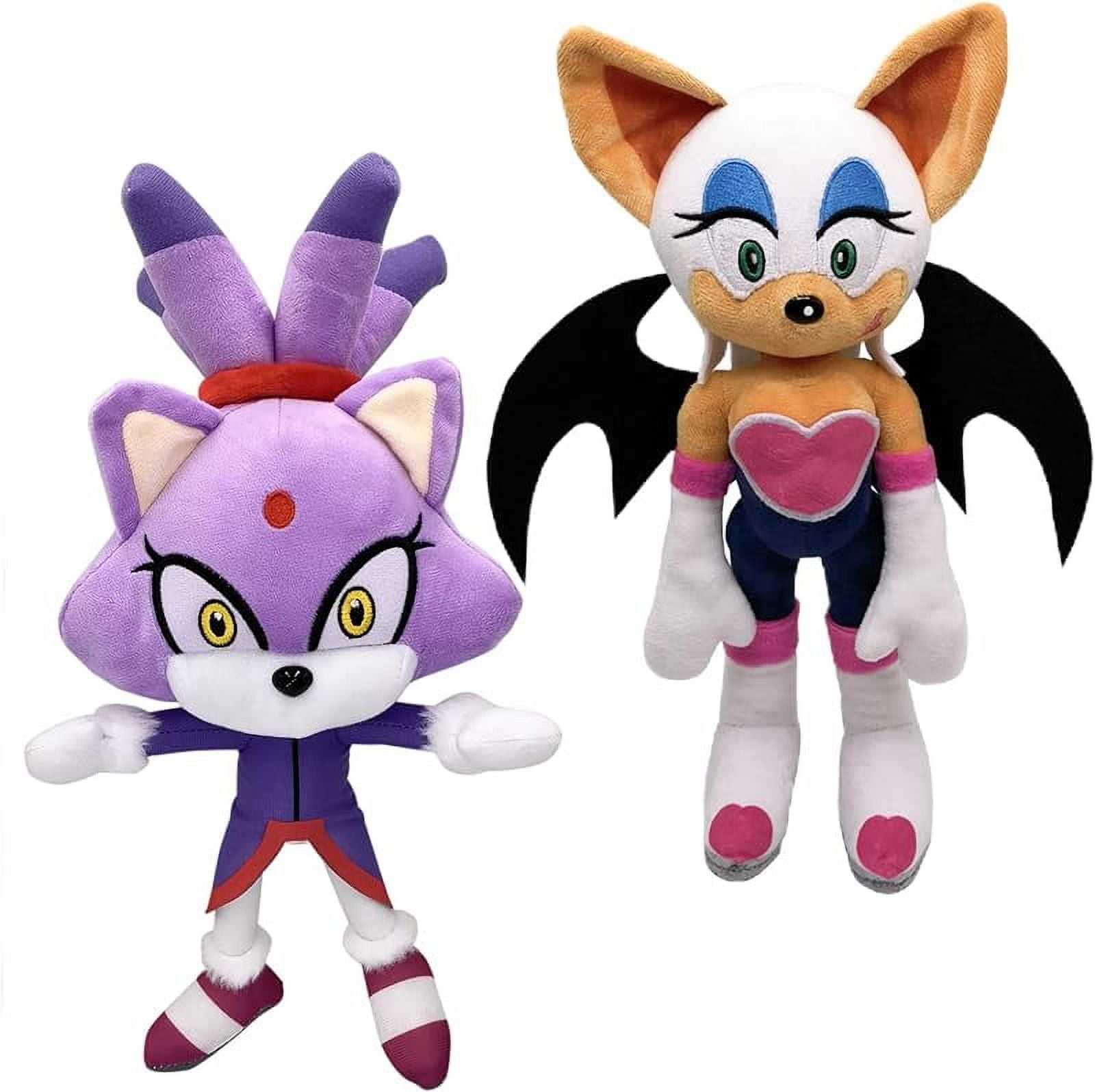 JIsdsd6 Sonic Blaze Cat Plush, Sonic Rouge Bat Plush, Rouge The Bat ...