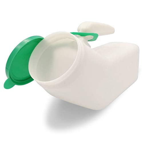 JJ CARE Urinals for Men 1000ml, Spill Proof Plastic Pee Bottles for Men ...
