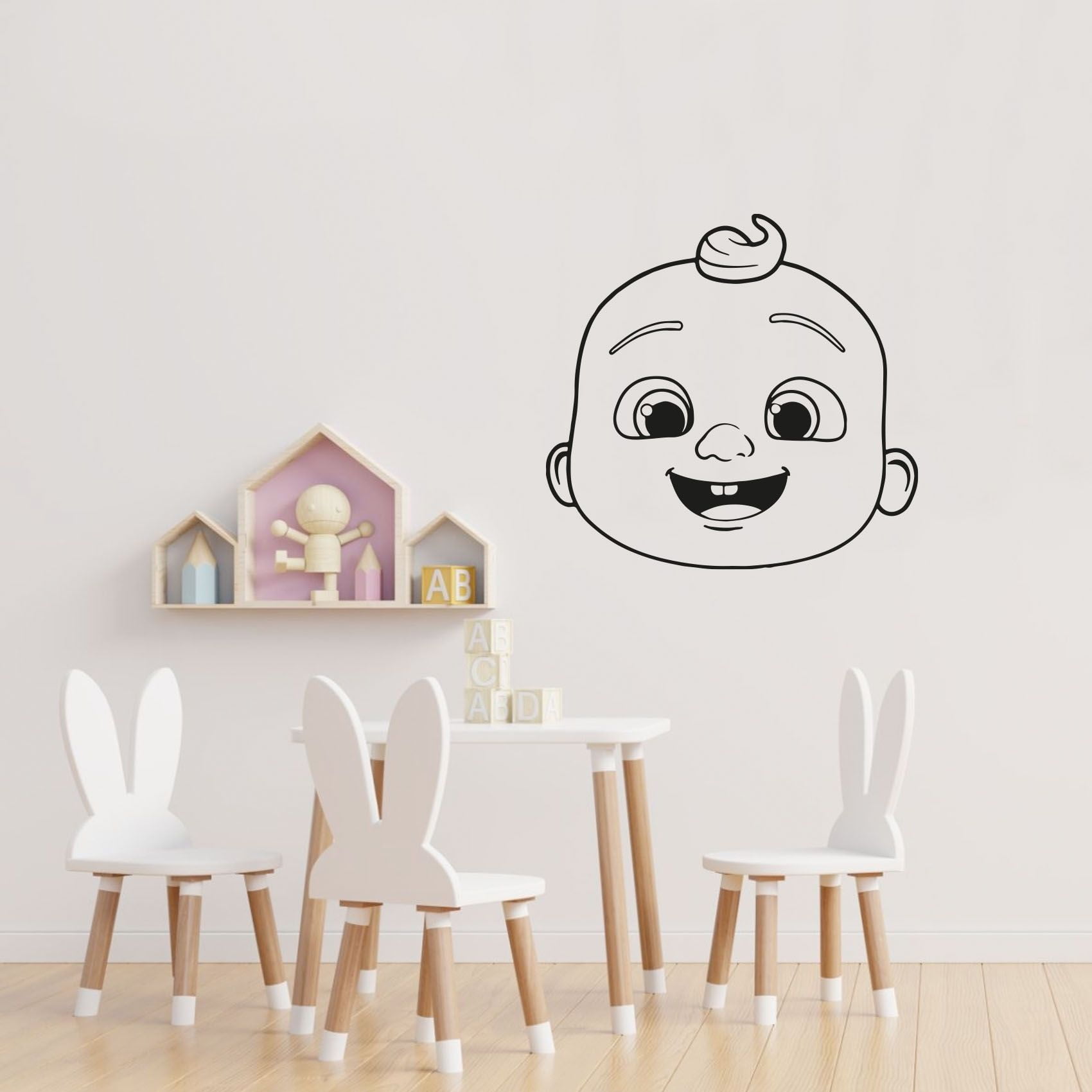 JJ Cocomelon Face Portrait Cute Baby JJ Cocomelon Character Happy JJ ...