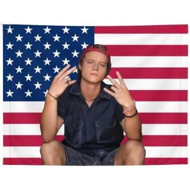 JJ Flag Poster Tapestry Funny Maybank Flag Living Room Bedroom ...