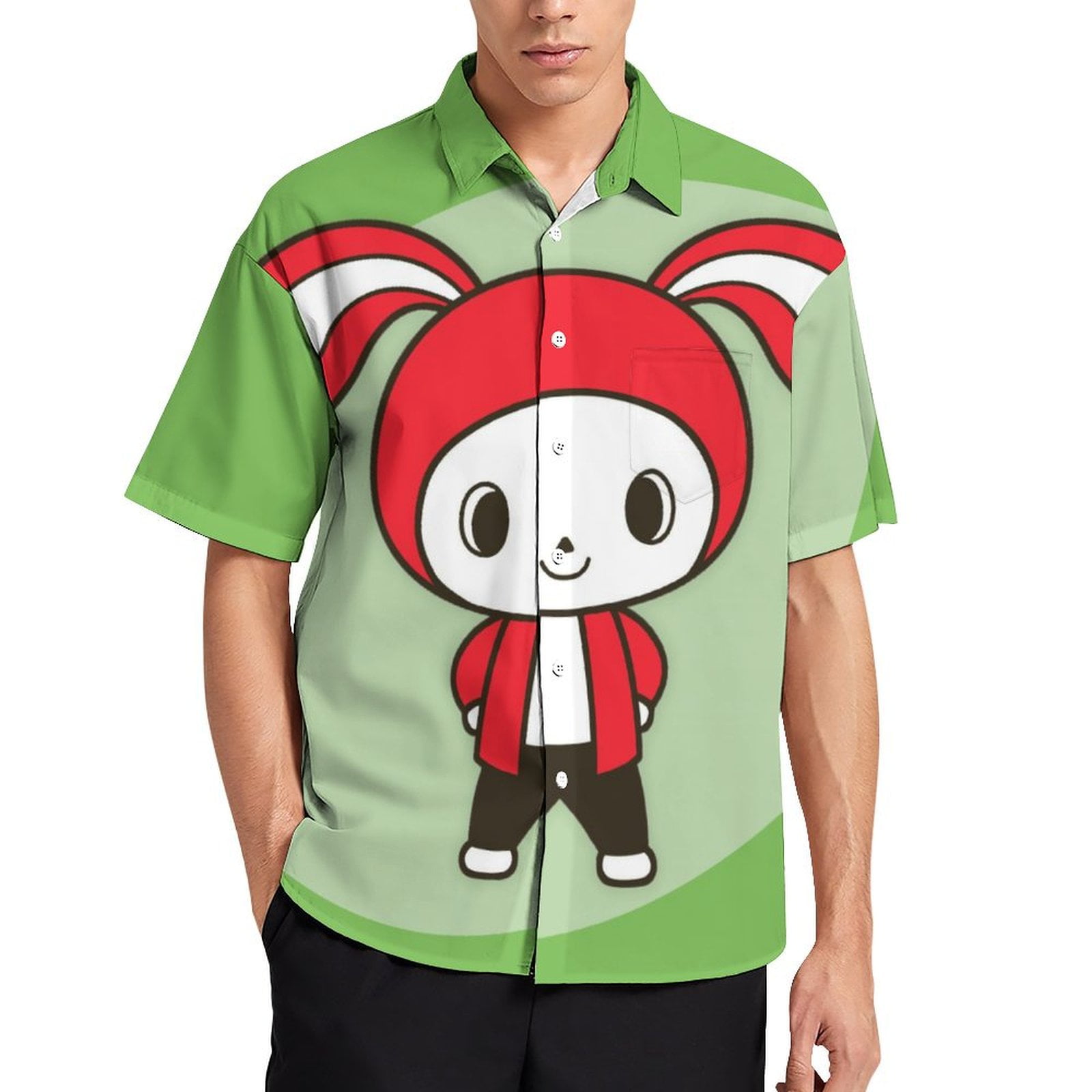 JJ Mikey Maizen Mens Hawaiian Shirt Short Sleeve Button Down Shirts Tropical Summer Beach Shirts ...