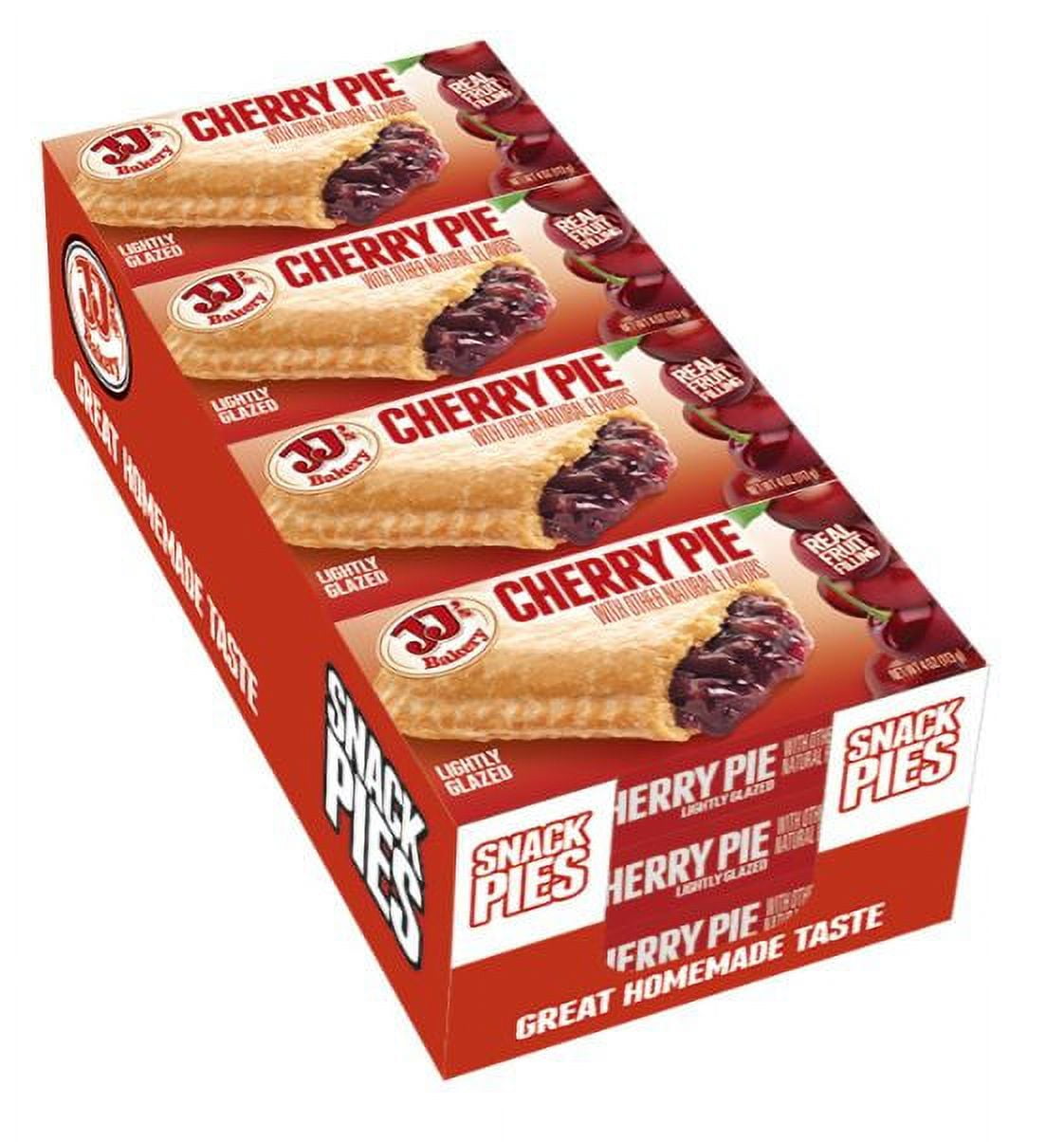 JJ's Bakery Cherry Pies, 4 oz, 12 per case, Mini Fruit Pies, Family ...