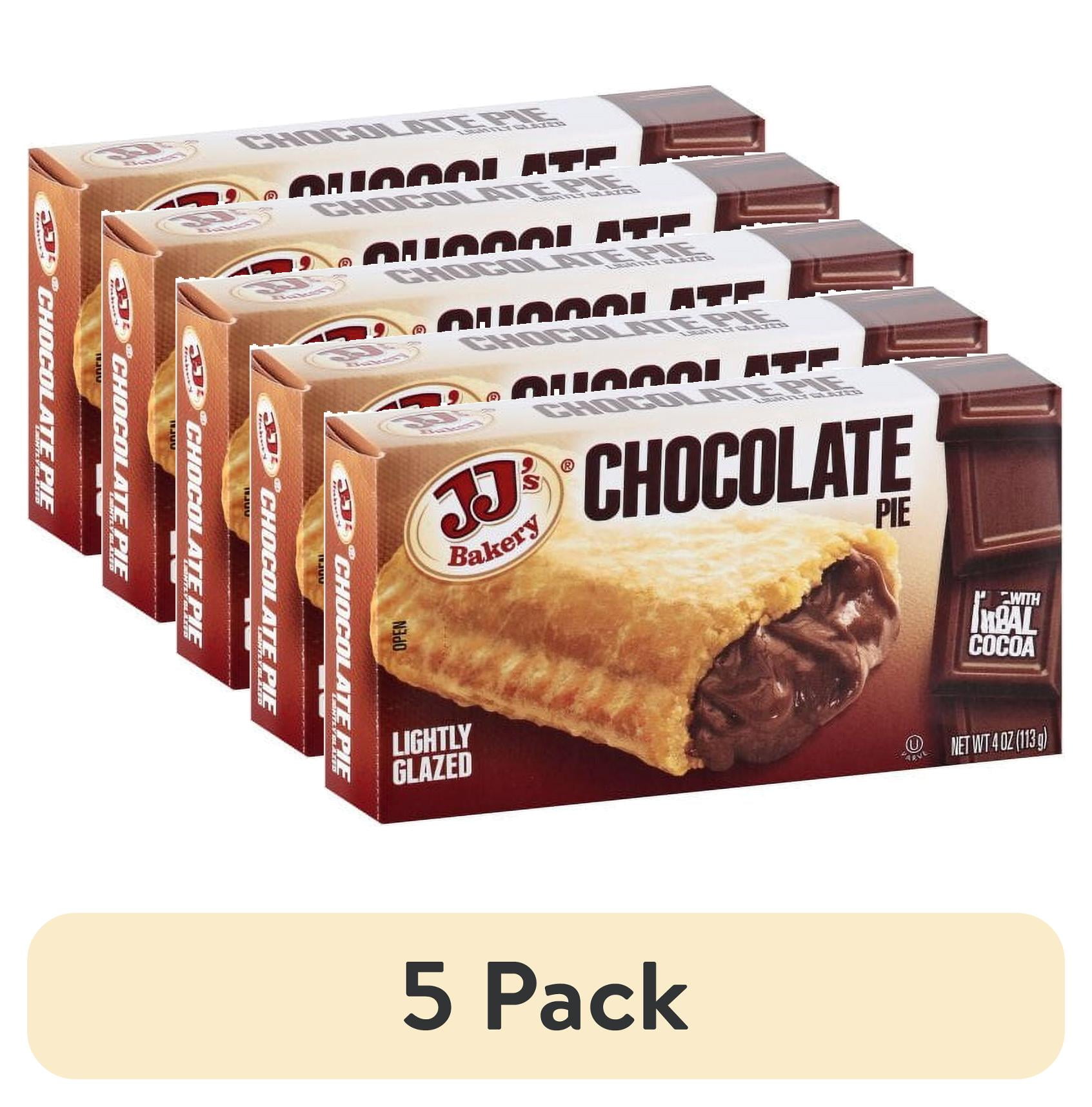 (5 pack) JJ's Bakery Chocolate Pie 4 oz JTM Foods - Walmart.com