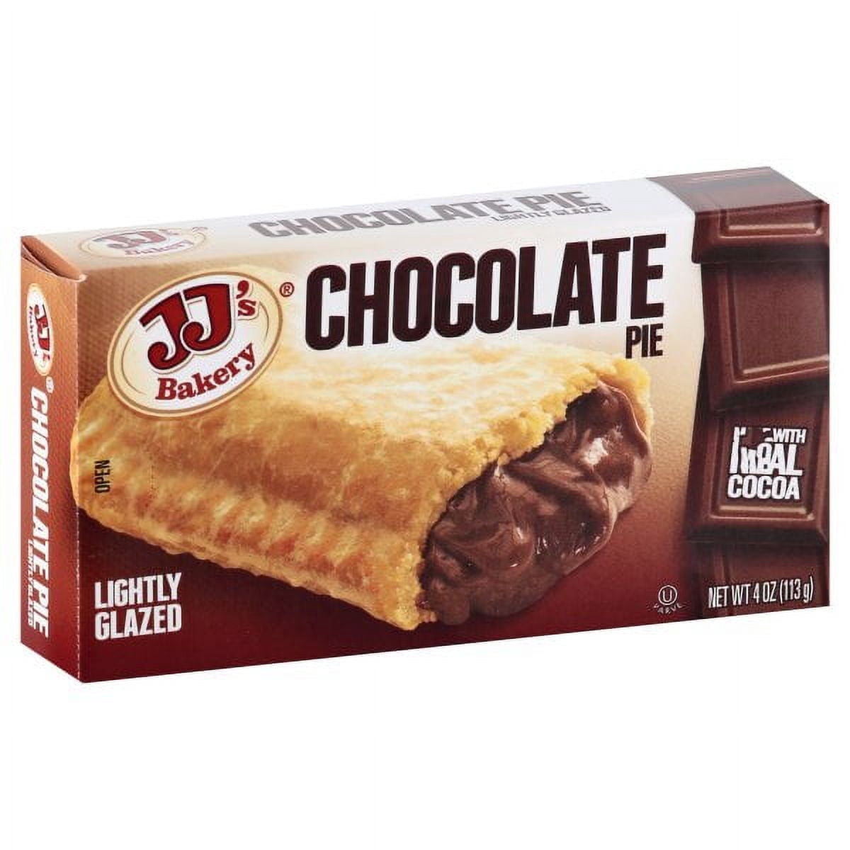 JJ's Bakery Chocolate Pie, Glazed, Made with Real Cocoa, 4 oz - Walmart.com