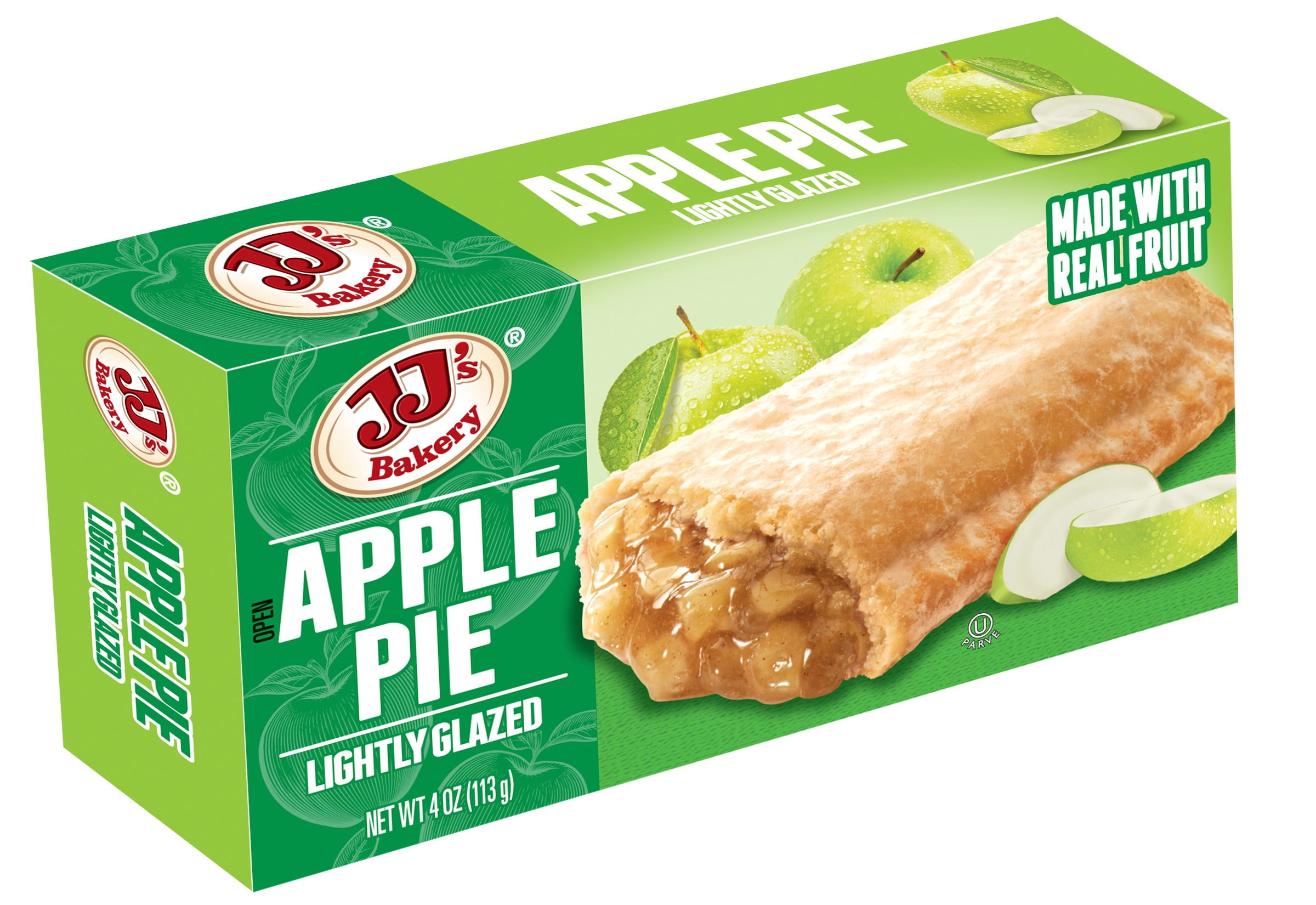 JJ's Bakery Apple Pie, Ready-to-Eat Snack with Apple Filling, 4 oz ...