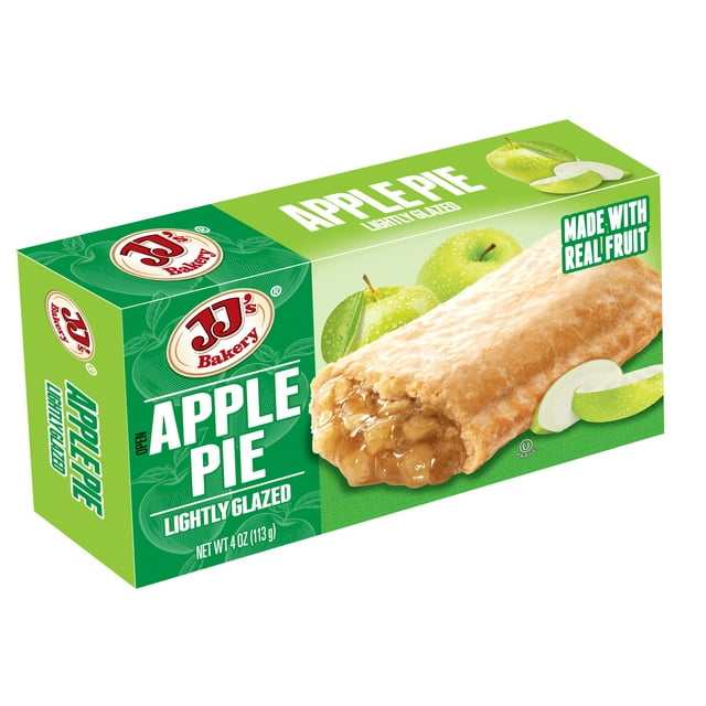 JJ's Bakery Apple Pie, Ready-to-Eat Snack with Apple Filling, 4 oz ...