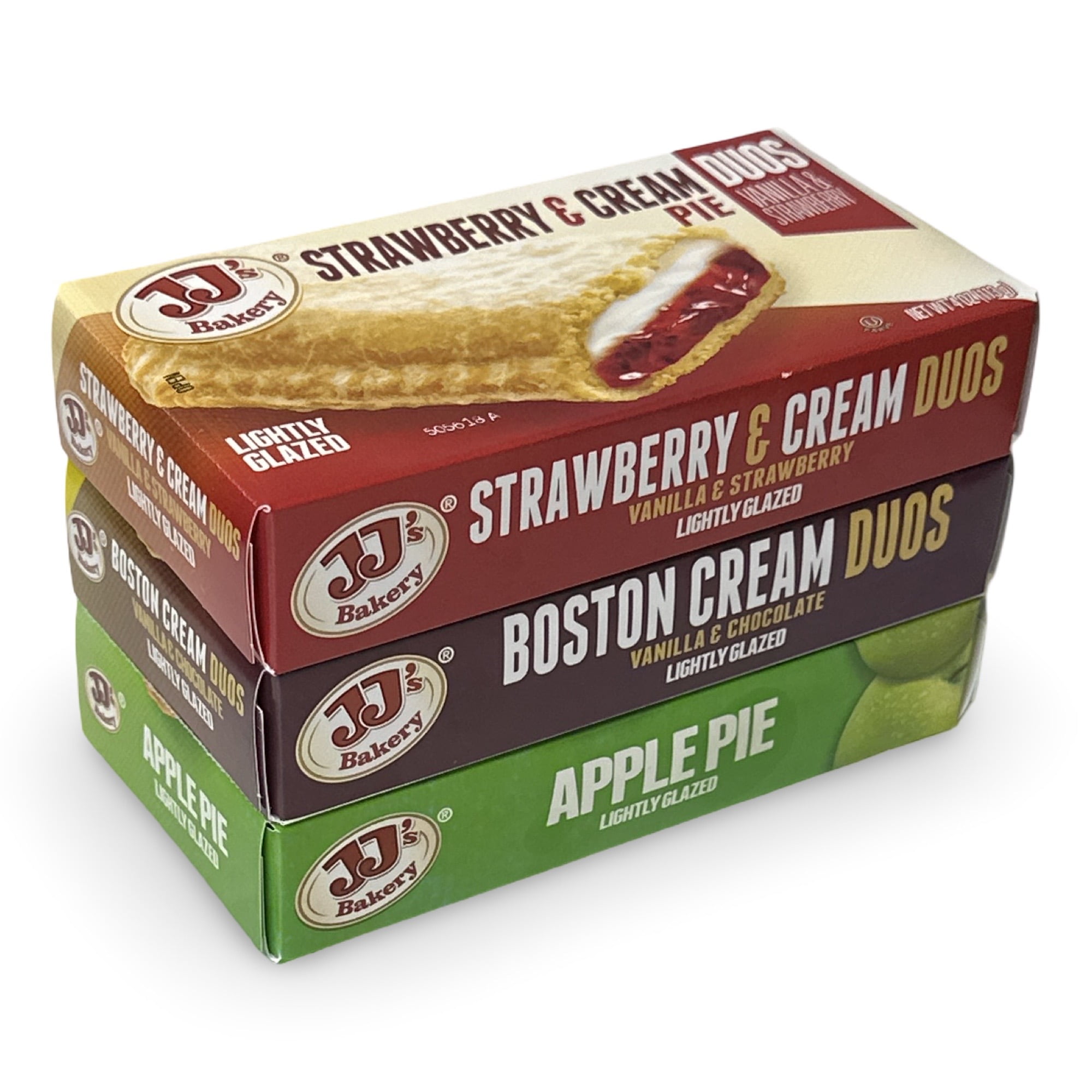 JJ's Bakery Pies Variety Pack (Strawberry Cream / Apple / Boston Cream ...