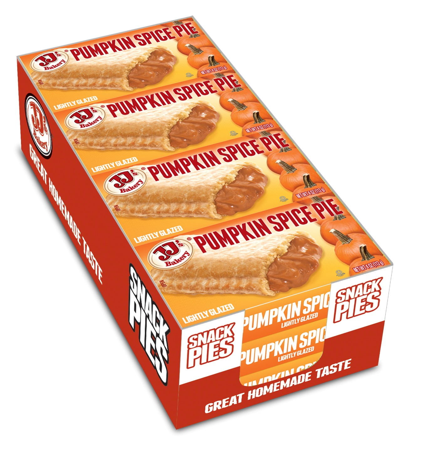 JJ's Bakery Pumpkin Spice Pie Snack Pies, Individual Dessert, Fresh ...
