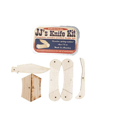 JJ’s Knife Kit Original Wooden Pocket Knife Making Kit | Perfect ...