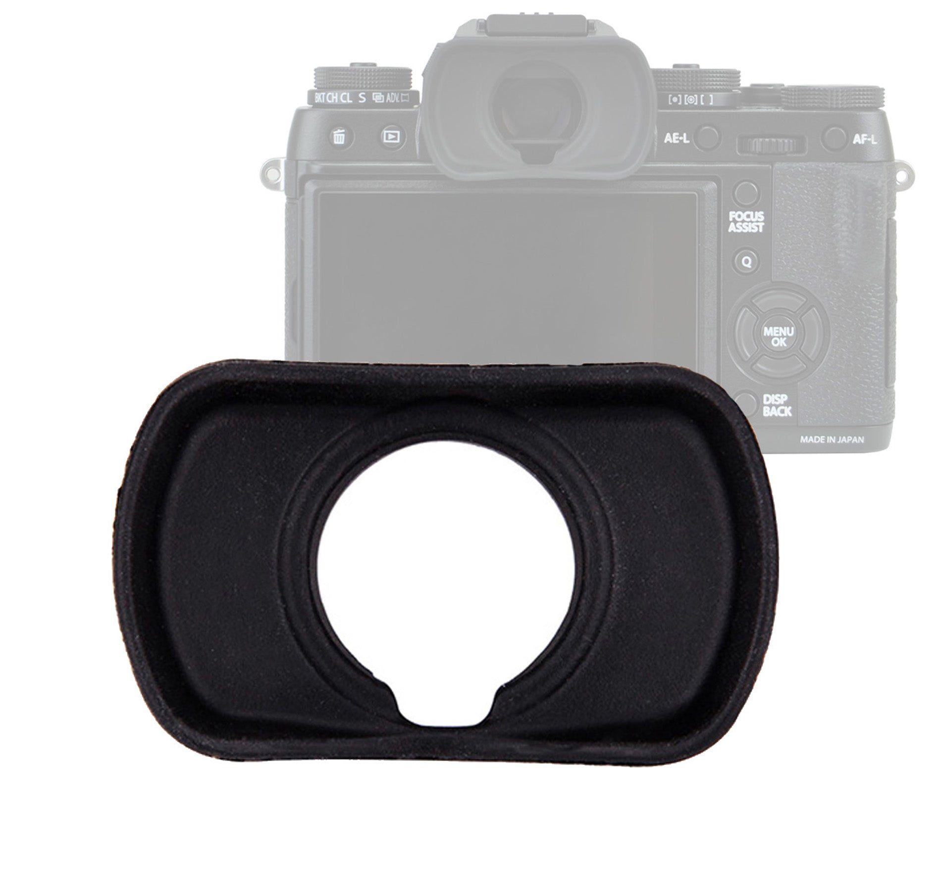 JJC EF-XTL Soft Durable Silicone Eyecup Viewfinder For Fuji Fujifilm GFX100 X-T1 X-T2 X-T3 X-T4 ...