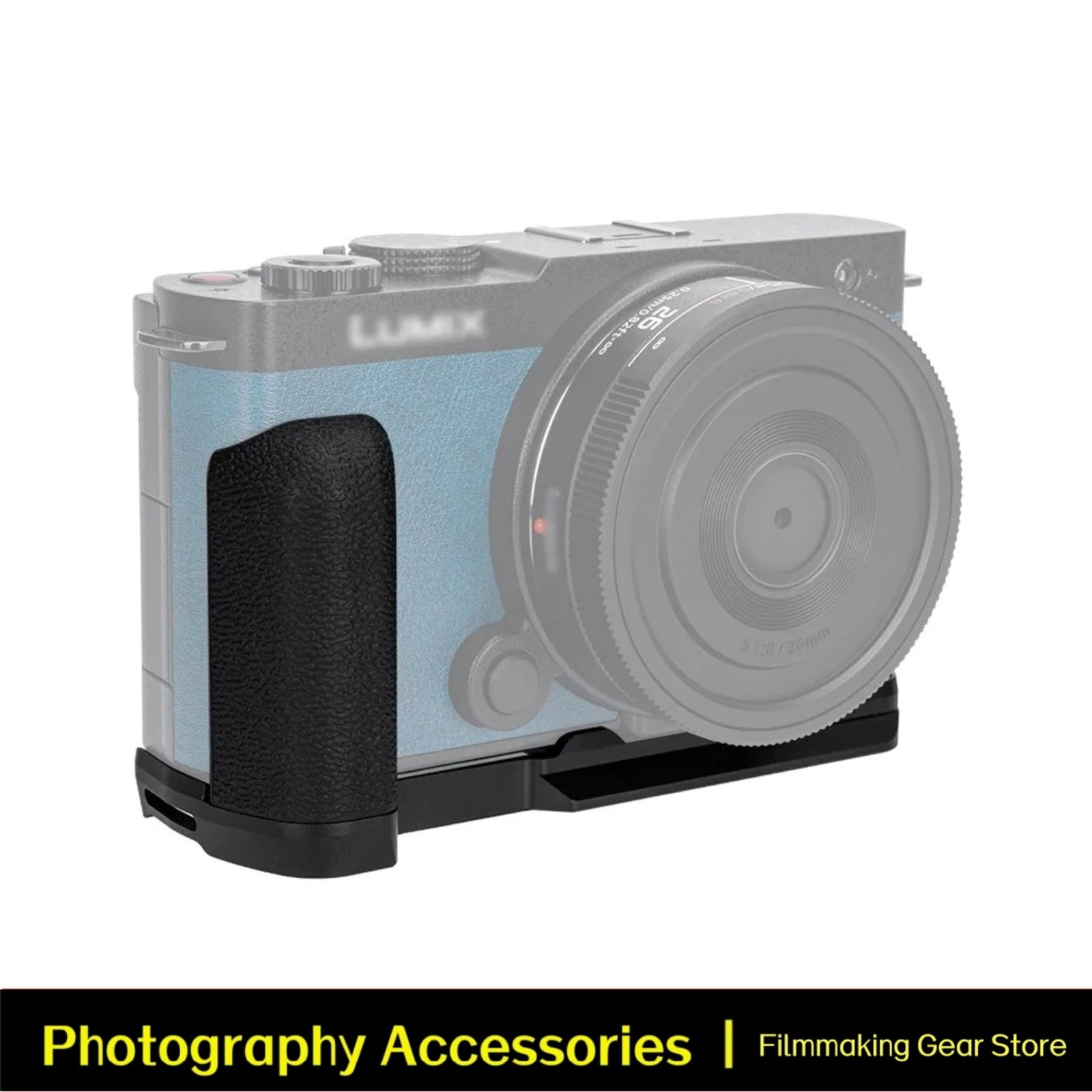 JJC L-Bracket Handle for Panasonic Lumix S9 Camera with Built-in Arca ...
