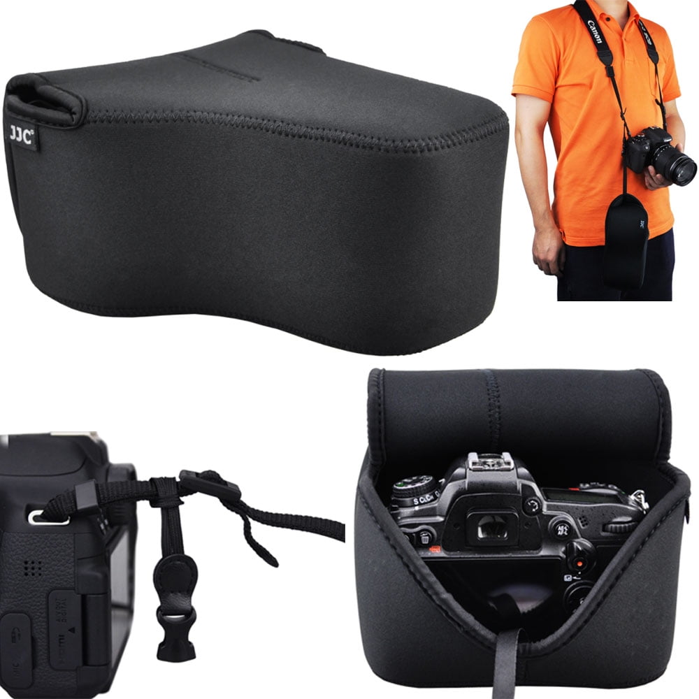 JJC OC-MC3BK Neoprene Camera Case Cover For Canon Nikon Sony Pentax ...