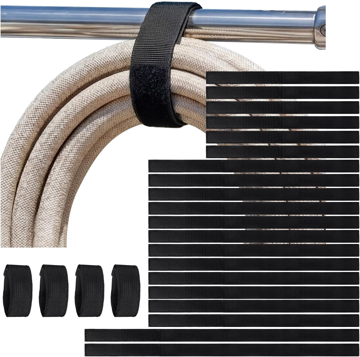 JJEAN-20 Pcs Extension Cord Holder Organizer 9