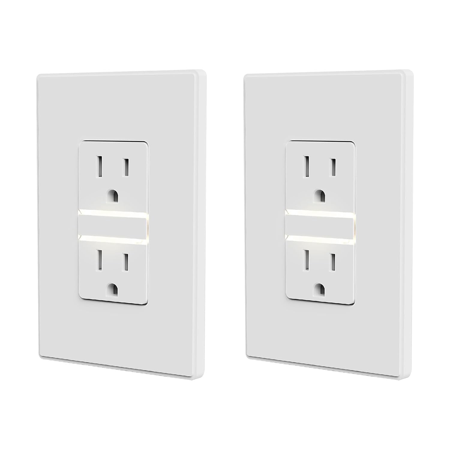 JJEAN-Decorative Outlet Night Light, Electrical Wall Outlets with Built ...
