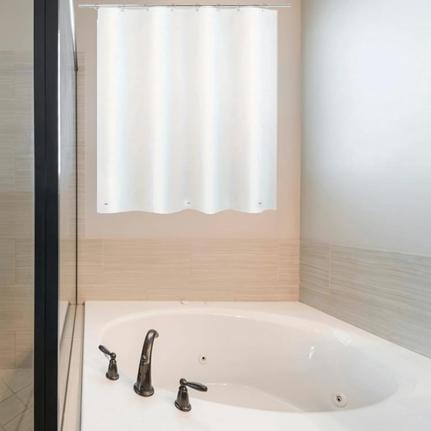 JJEAN-Waterproof Plastic Shower Curtain 48x48 for Bathroom Window ...