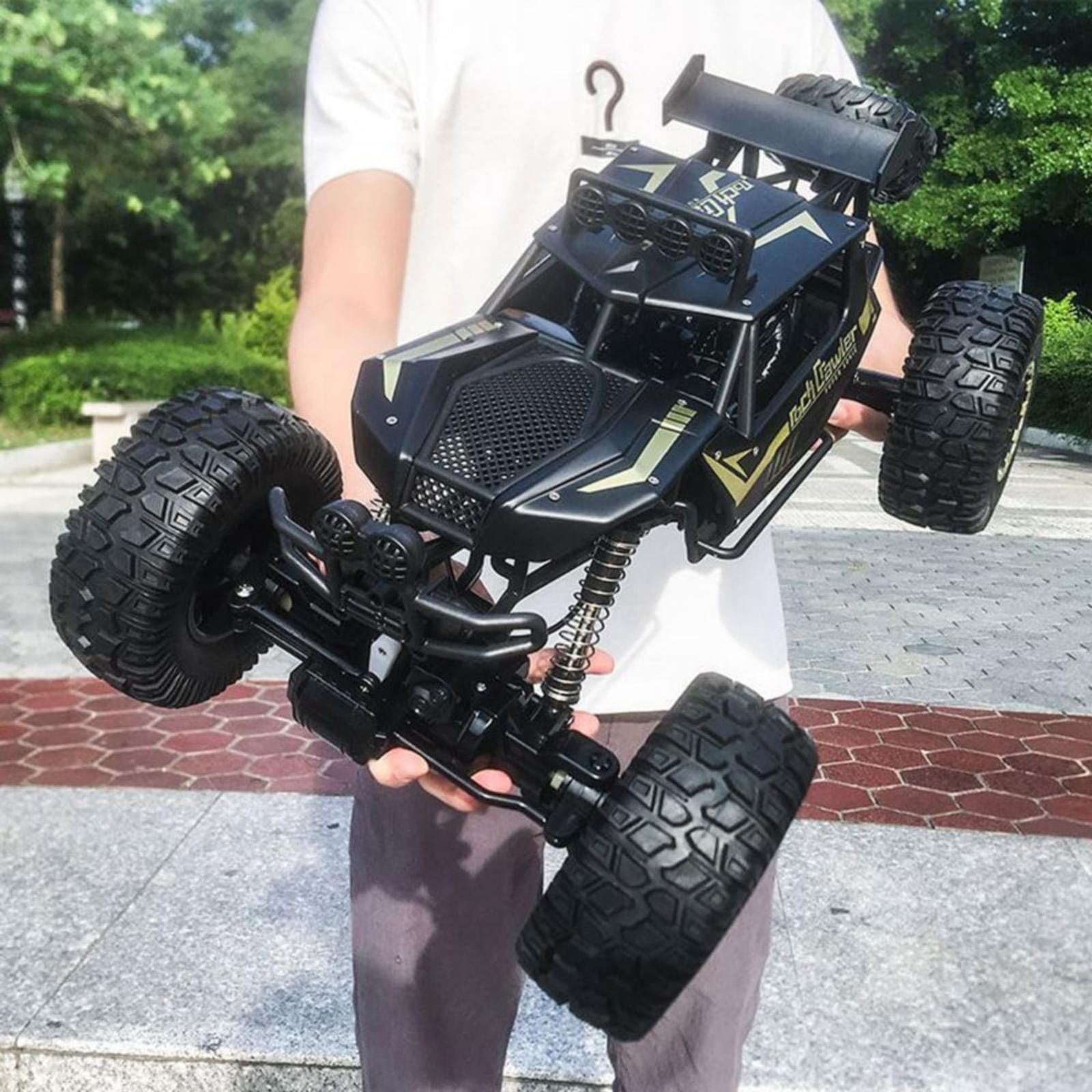 JJHGVB 1/8 Scale Large Alloy 4WD Off-Road RC Car - All-Terrain Climbing ...