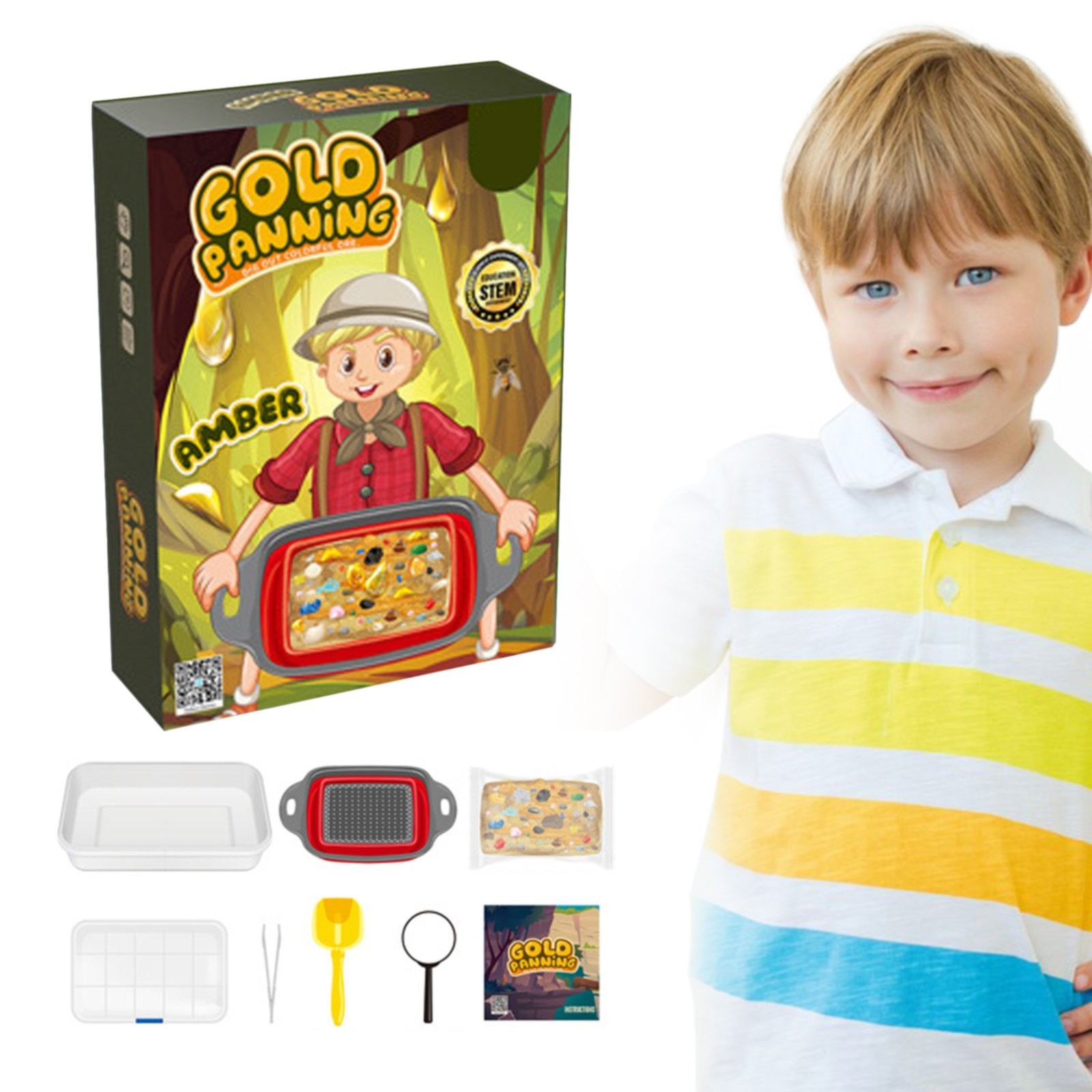 JJHGVB 8PCS Gemstone Excavation Kit for Kids - Fun Amber Digging Toys ...