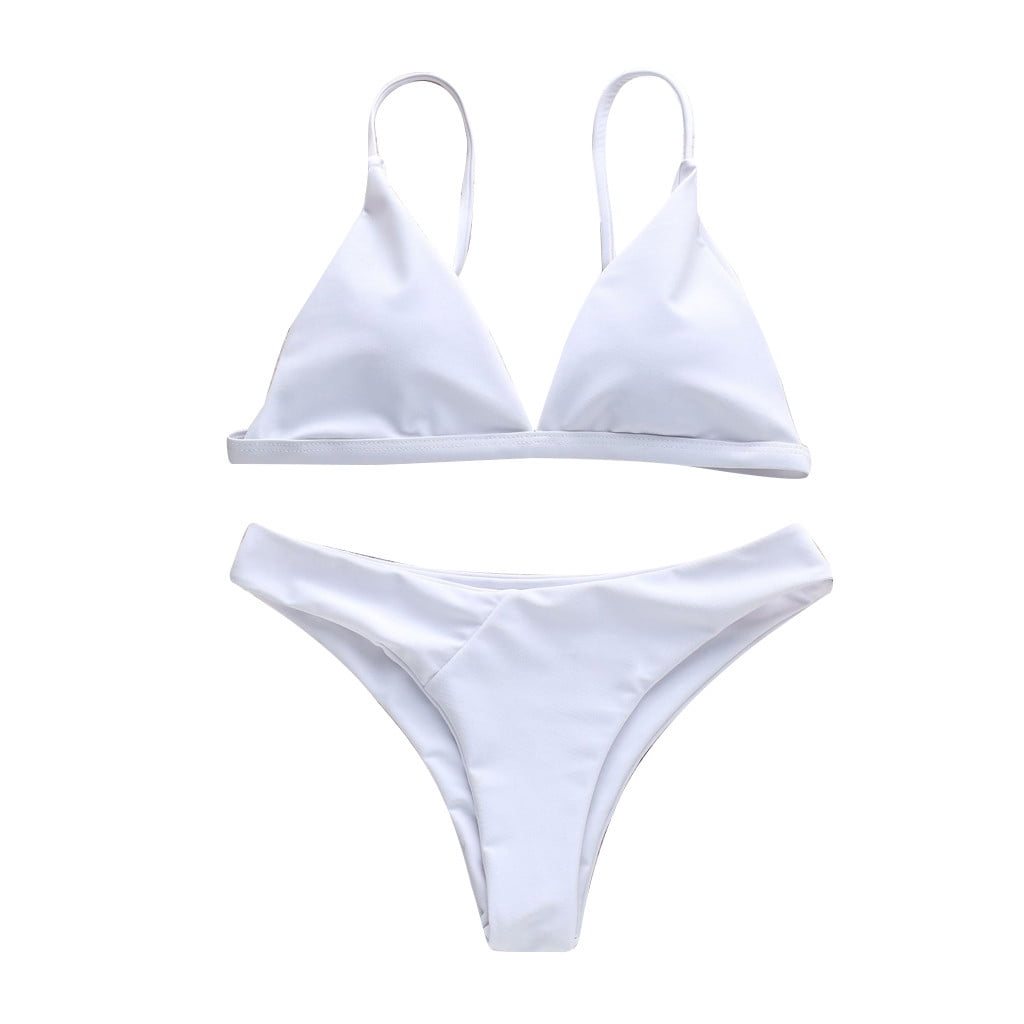 JJHGVB Bikini Sets for Women String Bikini Women Solid Bikini Push-Up ...