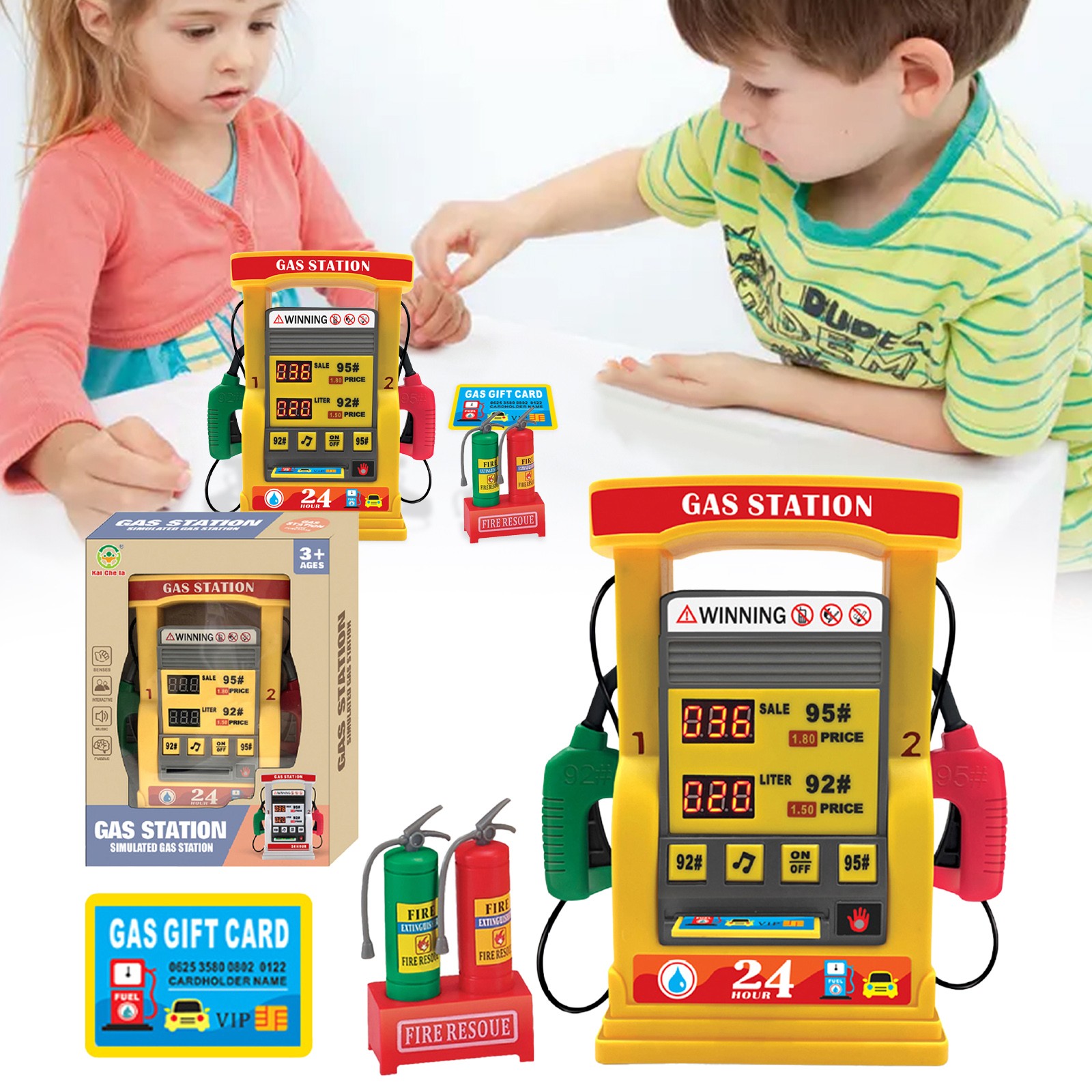 JJHGVB DIY Simulation Car Station Toy Set for Kids - Mini Assembly ...