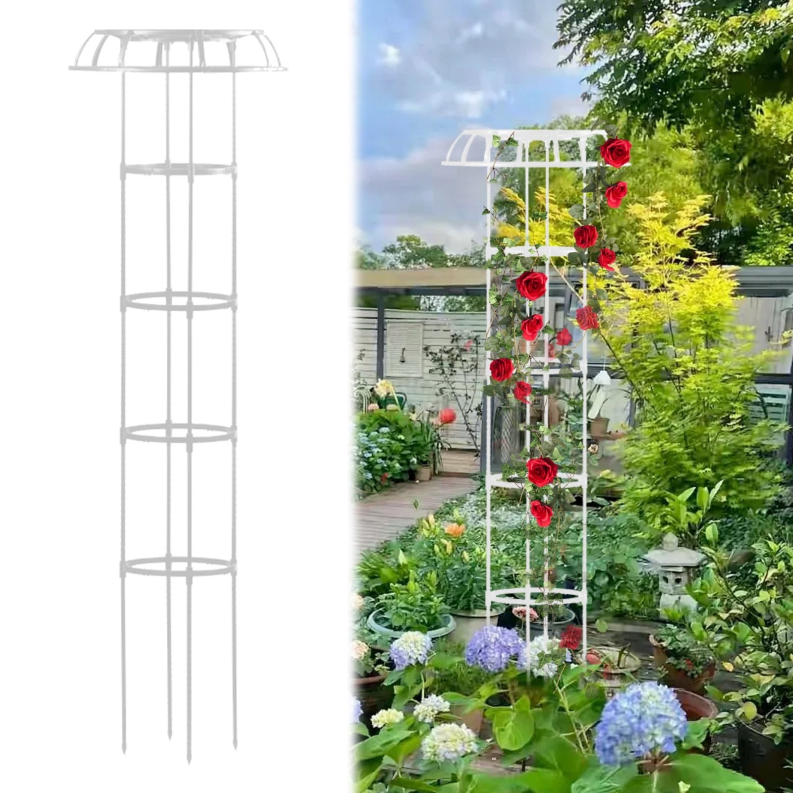 JJHGVB Garden Plant Rack for Climbing Vines - Easy Install Lattice ...