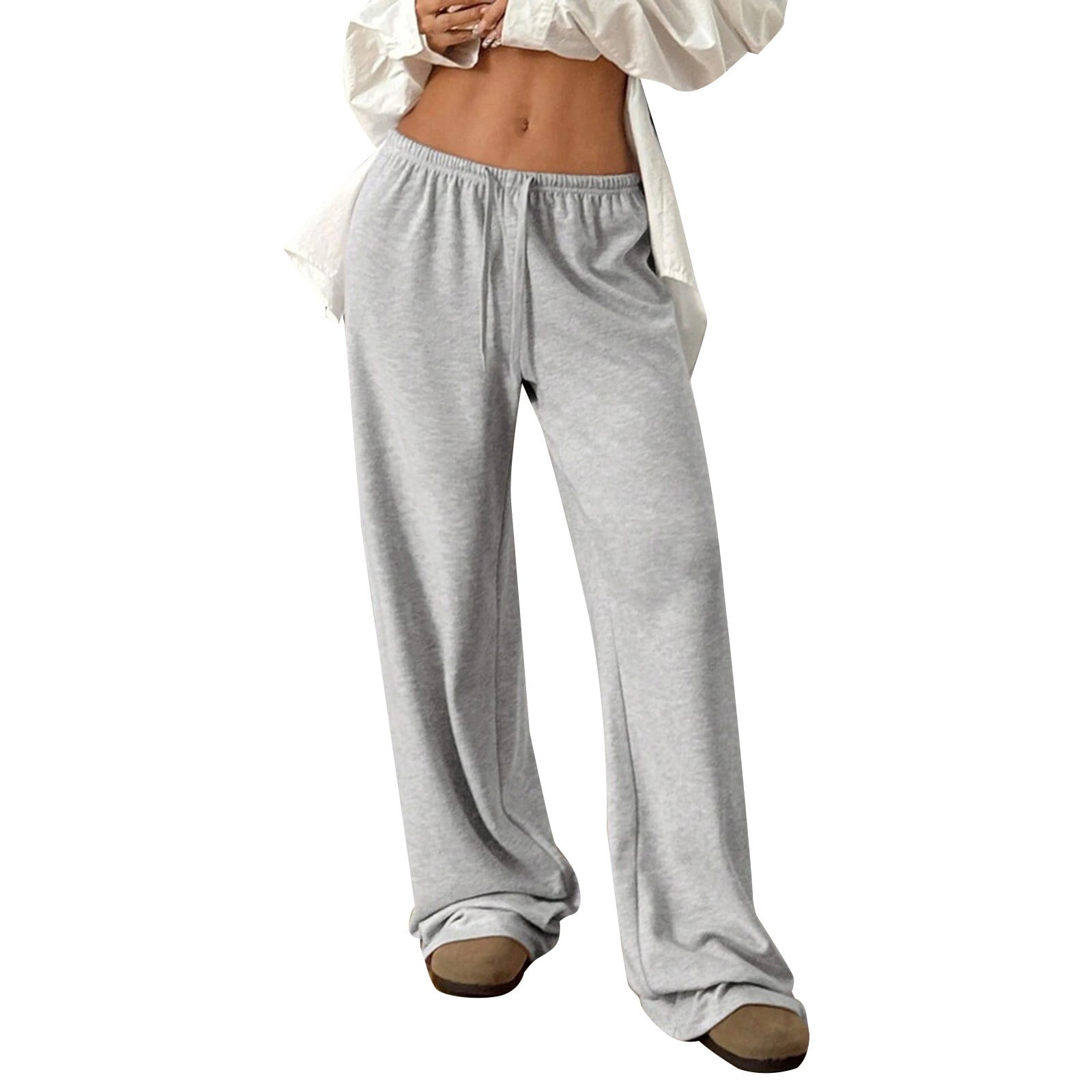 JJHGVB Long Trousers Gauze Pants for Women Casual Summer Wide Leg Pants ...