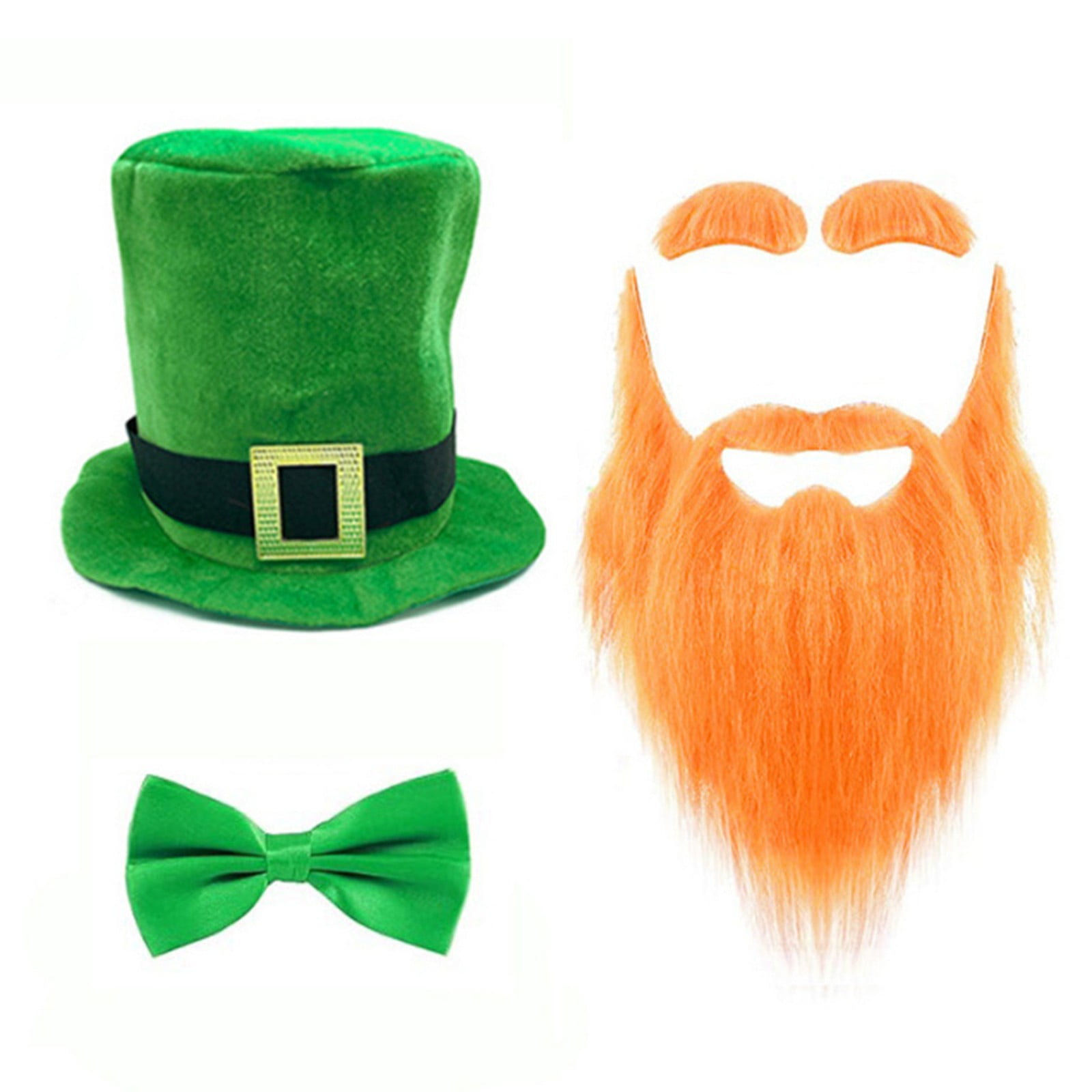 JJHGVB St. Patrick's Day Leprechaun Costume Set for Kids and Adults ...