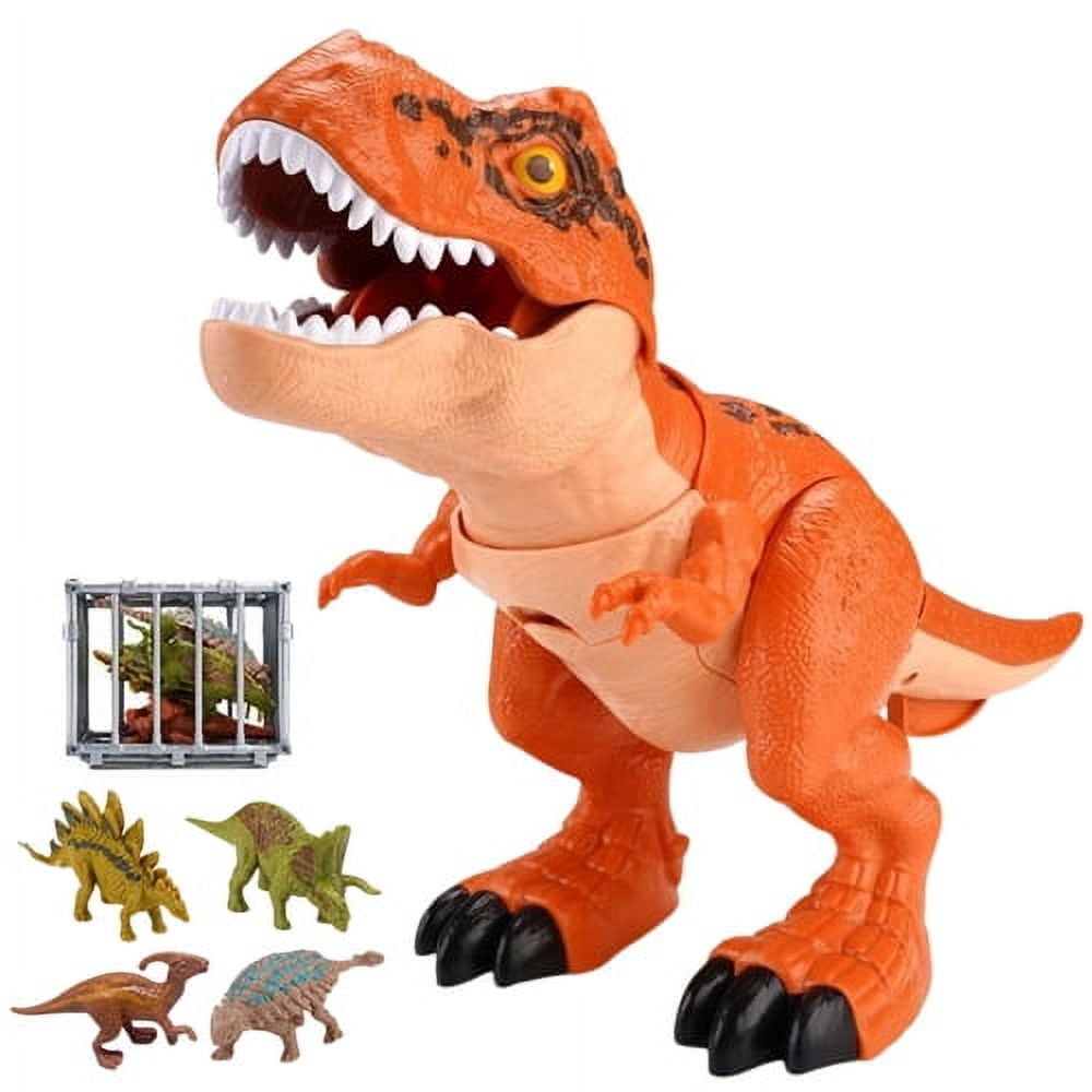 JJJDG 1 Set Swallowing Roaring Dinosaur Toy with Cage Movable Mouth ...