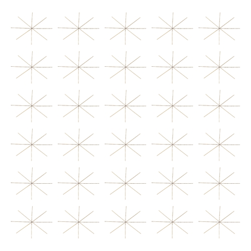 JJJDG 30 Pcs Snowflake Wire Metal Wire Snowflake Forms 8-Petal ...