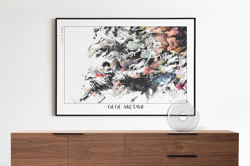 JJK Anime Poster | Framed Gege Akutami Art Prints 16x24 UNFRAMED ...