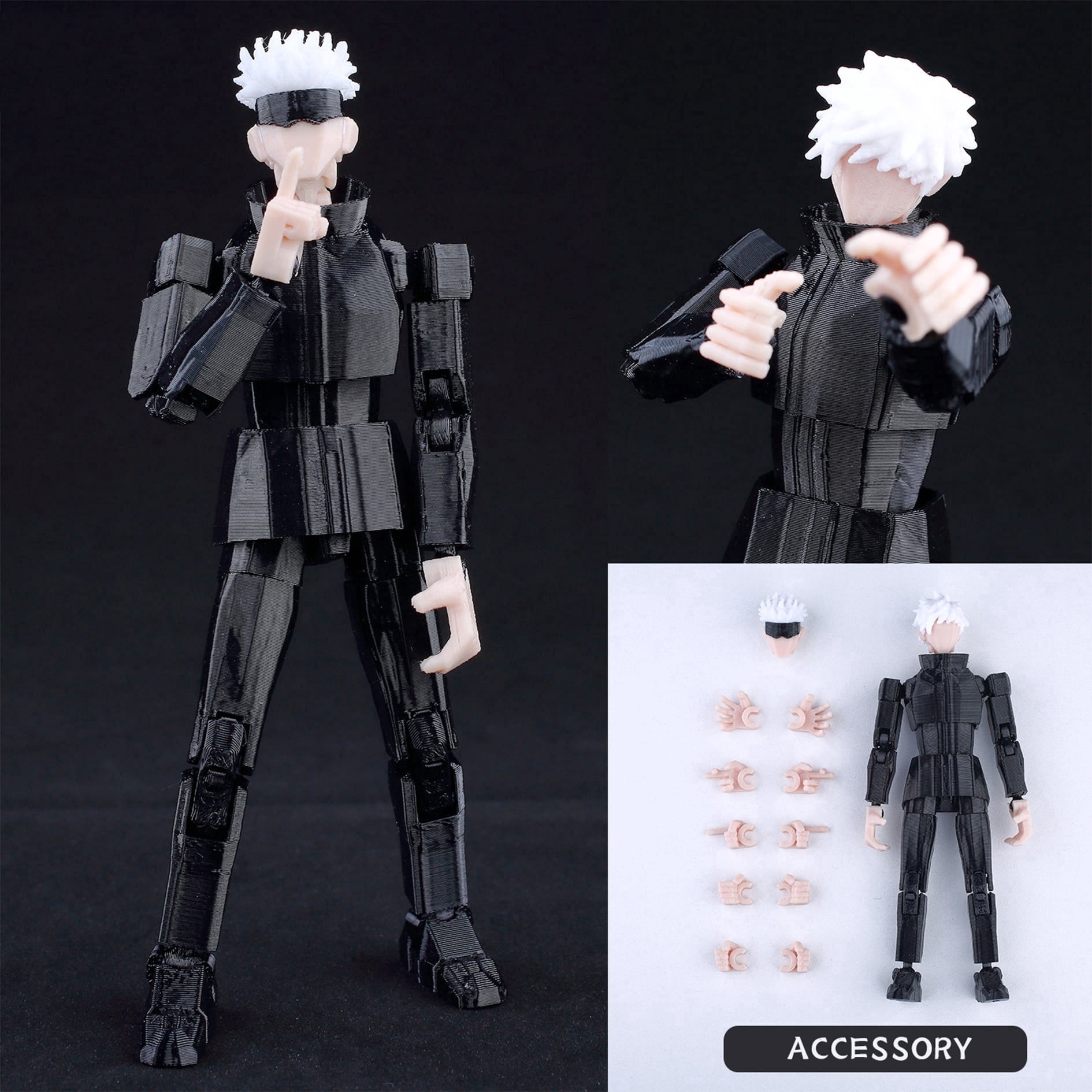 JJK Figures 3D Printed Movable Joints Interchangeable Prats Gojos Anime ...