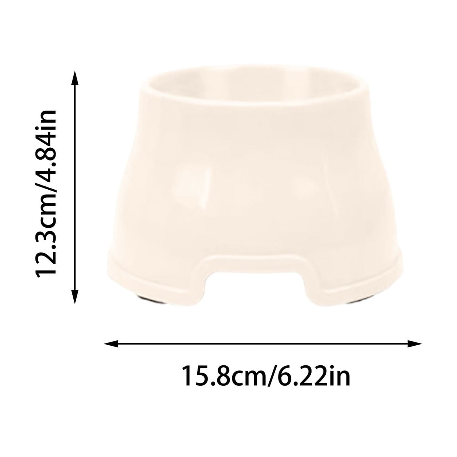 JJKBVCLO Elevated Dog Bowls PP Long Ear Dog Bowl High Capacity Water ...