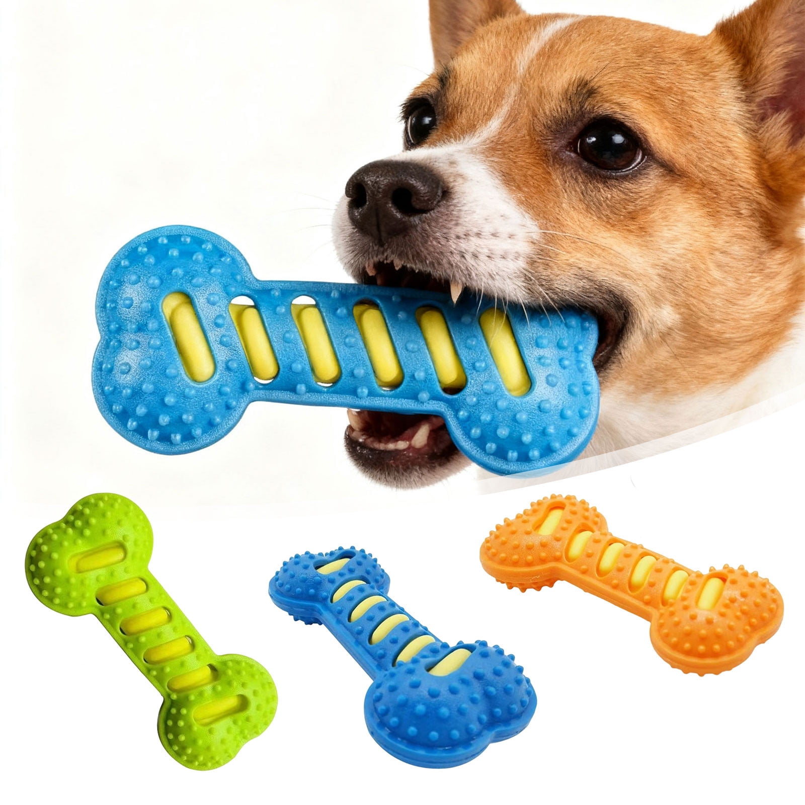 JJKBVCLO For Strong Chewing Bone Teething Rings For Puppies Interactive ...
