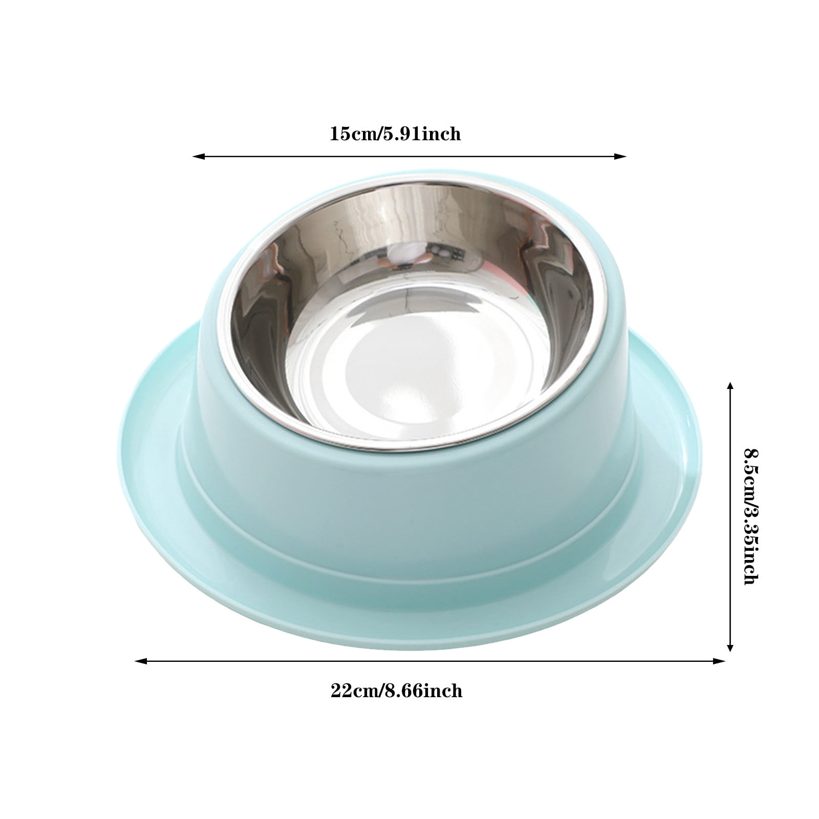 JJKBVCLO Kitty Bowl With Non Spill Edge Raised Dog For Cat Feeder Food ...