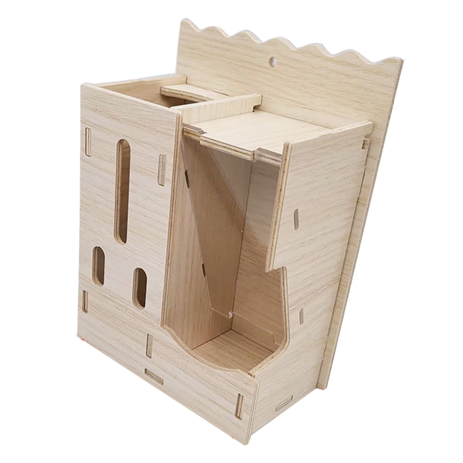 JJKBVCLO Wooden Hamster Maze Villa With Slide & Seesaw Hamster Cage ...