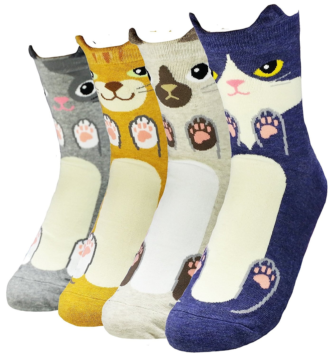 JJMax Women's Cats and Dogs Tickle Tummies Socks - Walmart.com