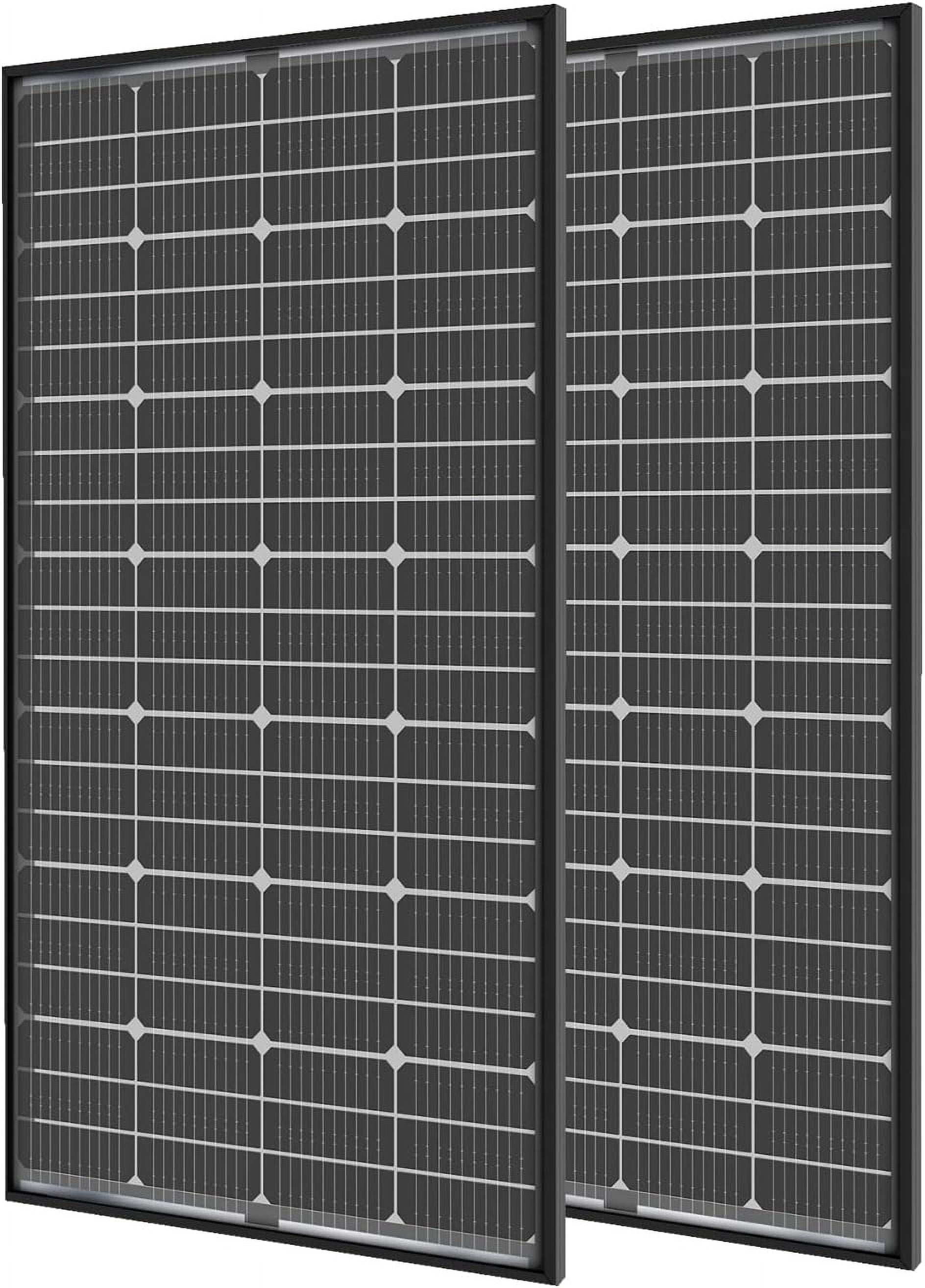 JJN 10BB Bifacial 200W Mono Solar Panels 2PCS, High Efficiency, Durable ...