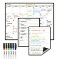 JJPRO Magnetic Monthly Calendar Whiteboard Set for Fridge-Monthly ...