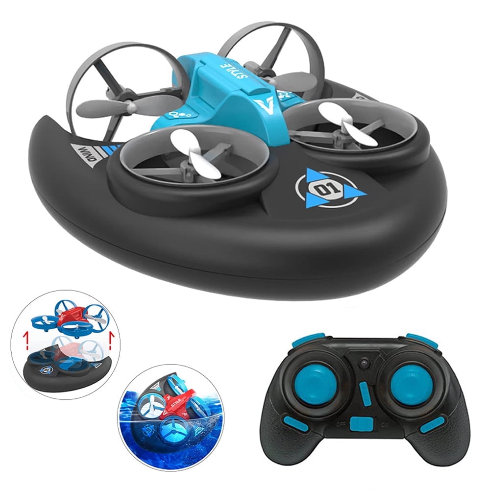 JJRC H101 Mini RC Drone Boat Hovercraft 3-in-1 Air & Land Aircraft ...