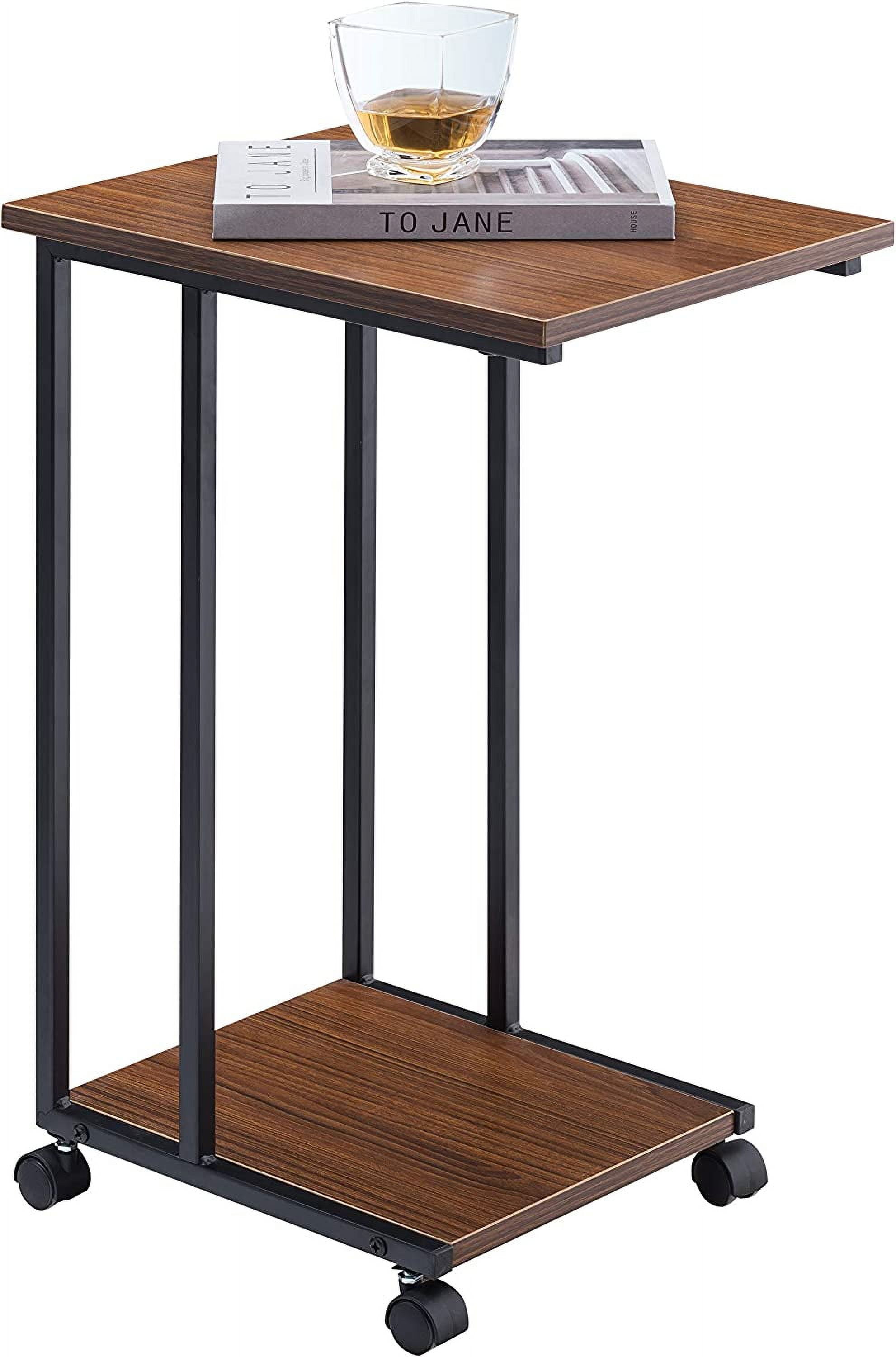JJS Side End C Table for Sofa, Living Room Couch Table Snack Table That ...