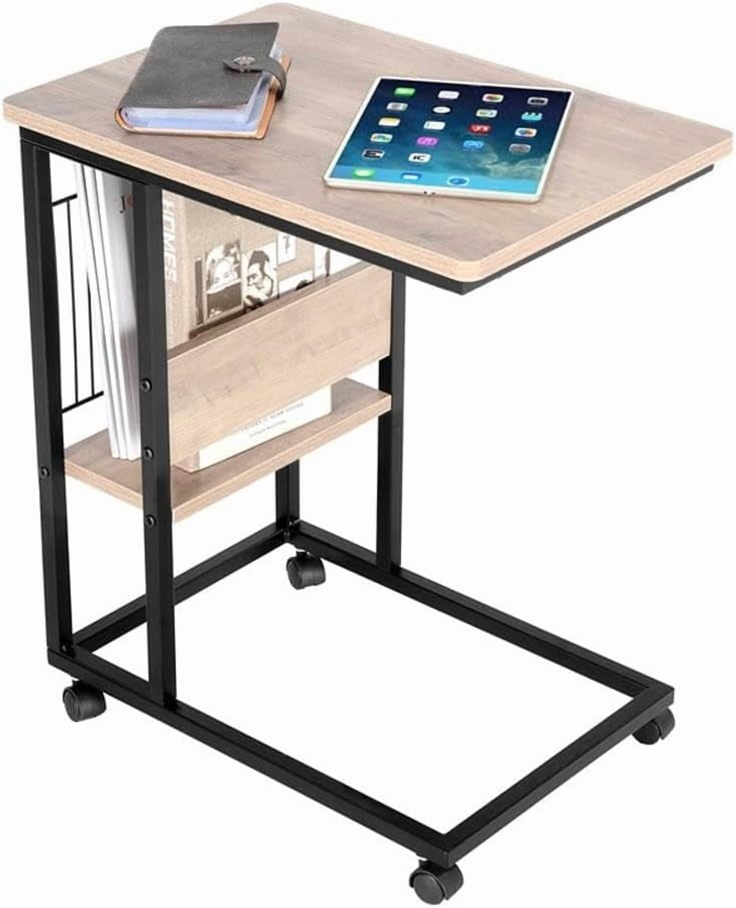JJS Side End C Table with Magazine Holder for Sofa, Living Room Couch ...