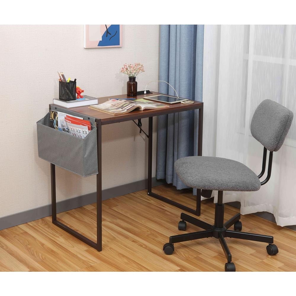 JJS Small Computer Desk Simple Style Writing Desk for Small Spaces 31 ...