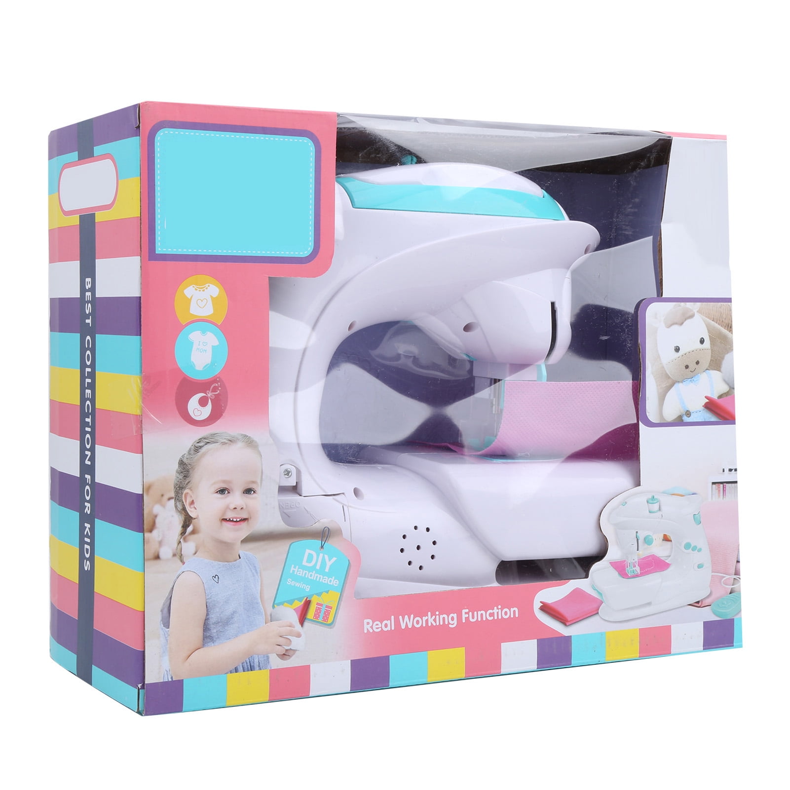 JJT7921 Mini Electric Sewing Machine Light Sound Children Sewing ...
